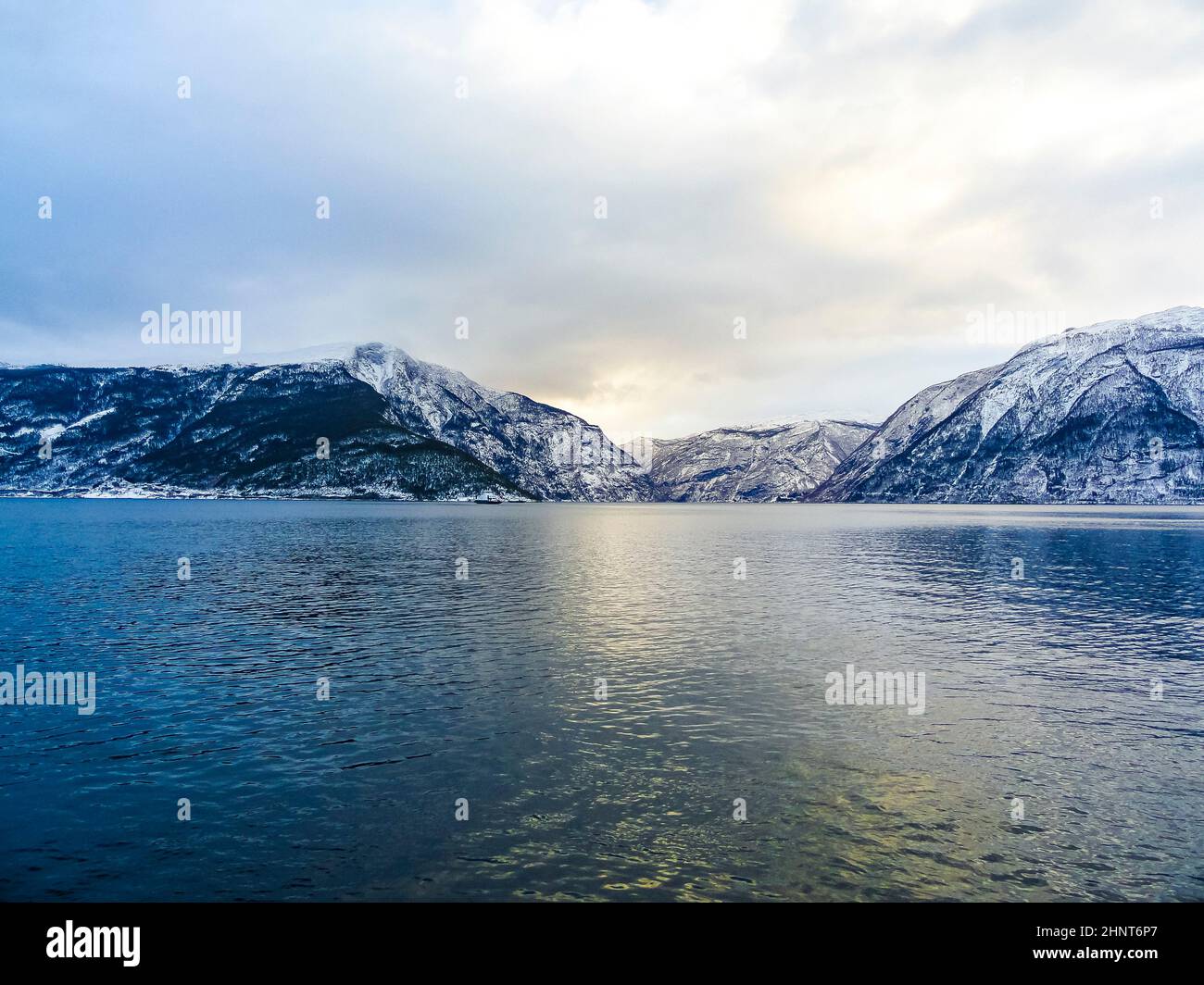 Norway mountains fjord scandinavia sky clouds sognefjorden hi-res stock ...