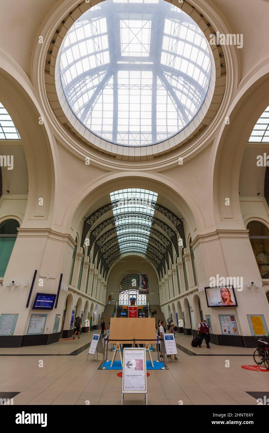 Dresden main railway station Hauptbahnhof Hbf in Germany Deutsche Bahn ...