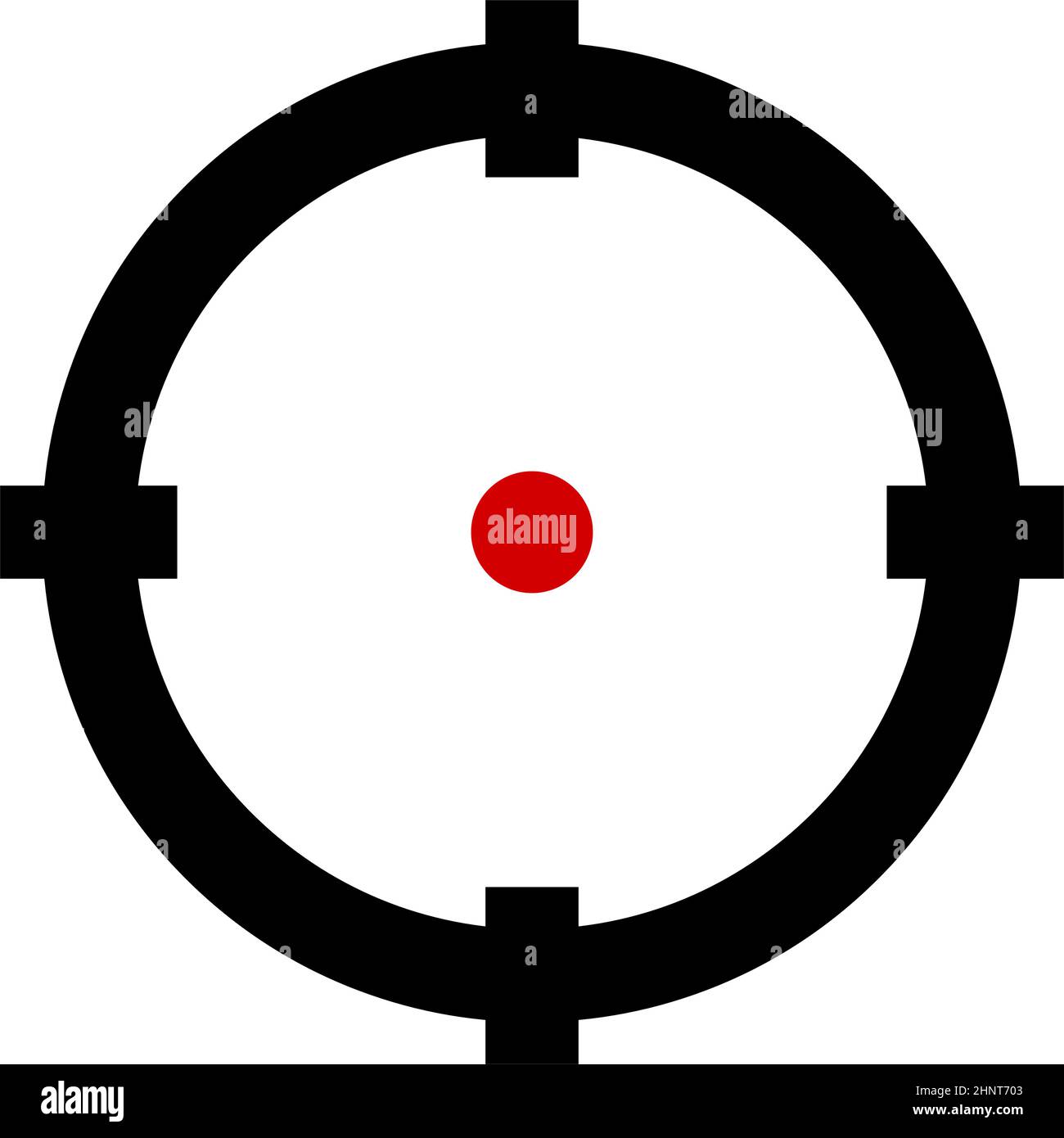 Crosshair, target mark, reticule icon, symbol - stock vector ...