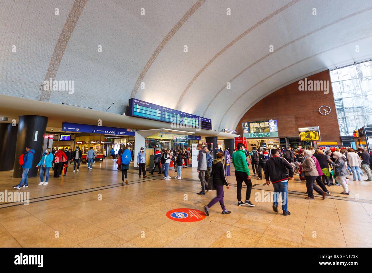Cologne Köln main railway station Hauptbahnhof Hbf in Germany Deutsche ...