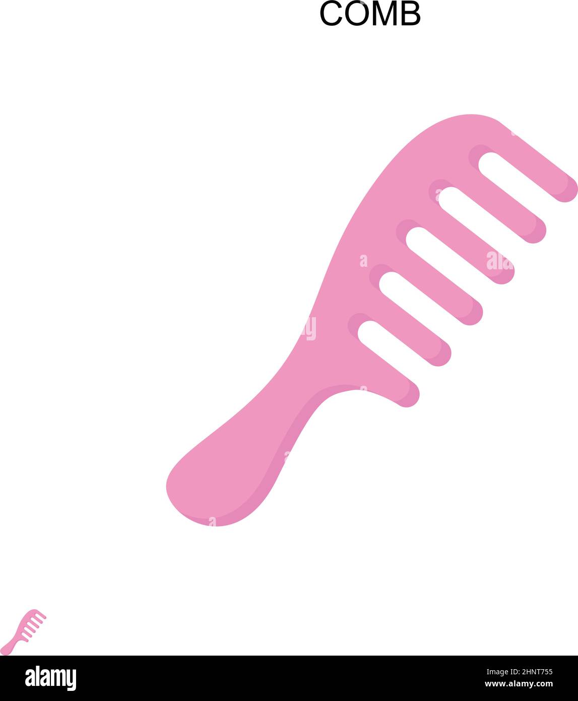 Comb Simple vector icon. Illustration symbol design template for web ...