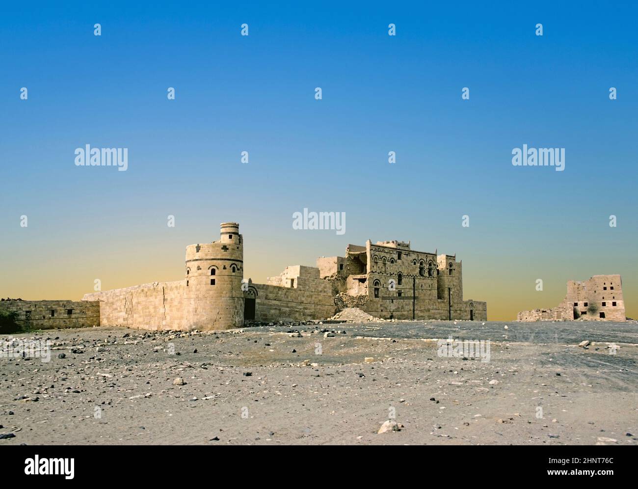 Sabaean Wall on Diga Ruins at Marib, Yemen, Arabian peninsula Stock ...