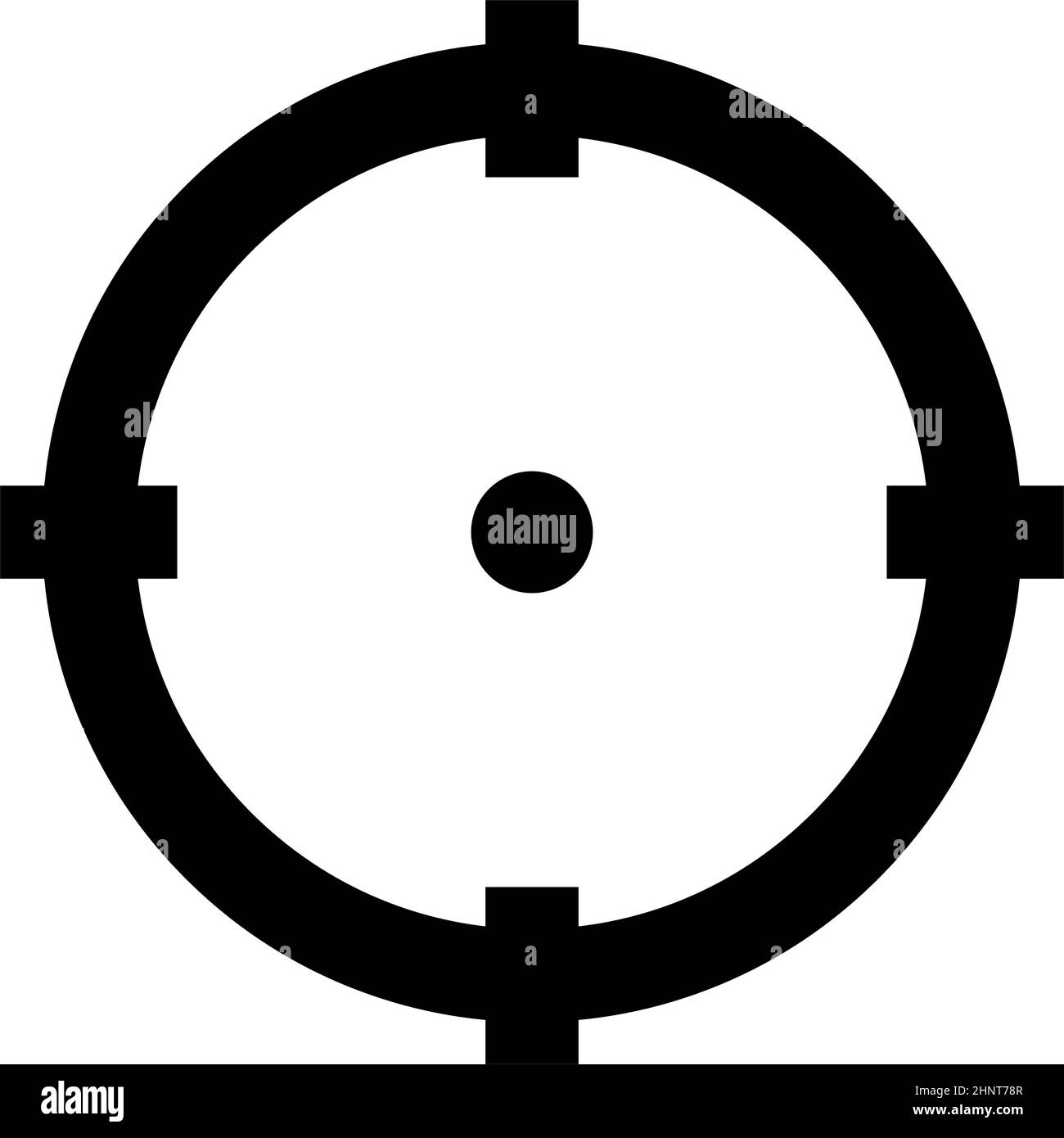 Crosshair, target mark, reticule icon, symbol - stock vector ...