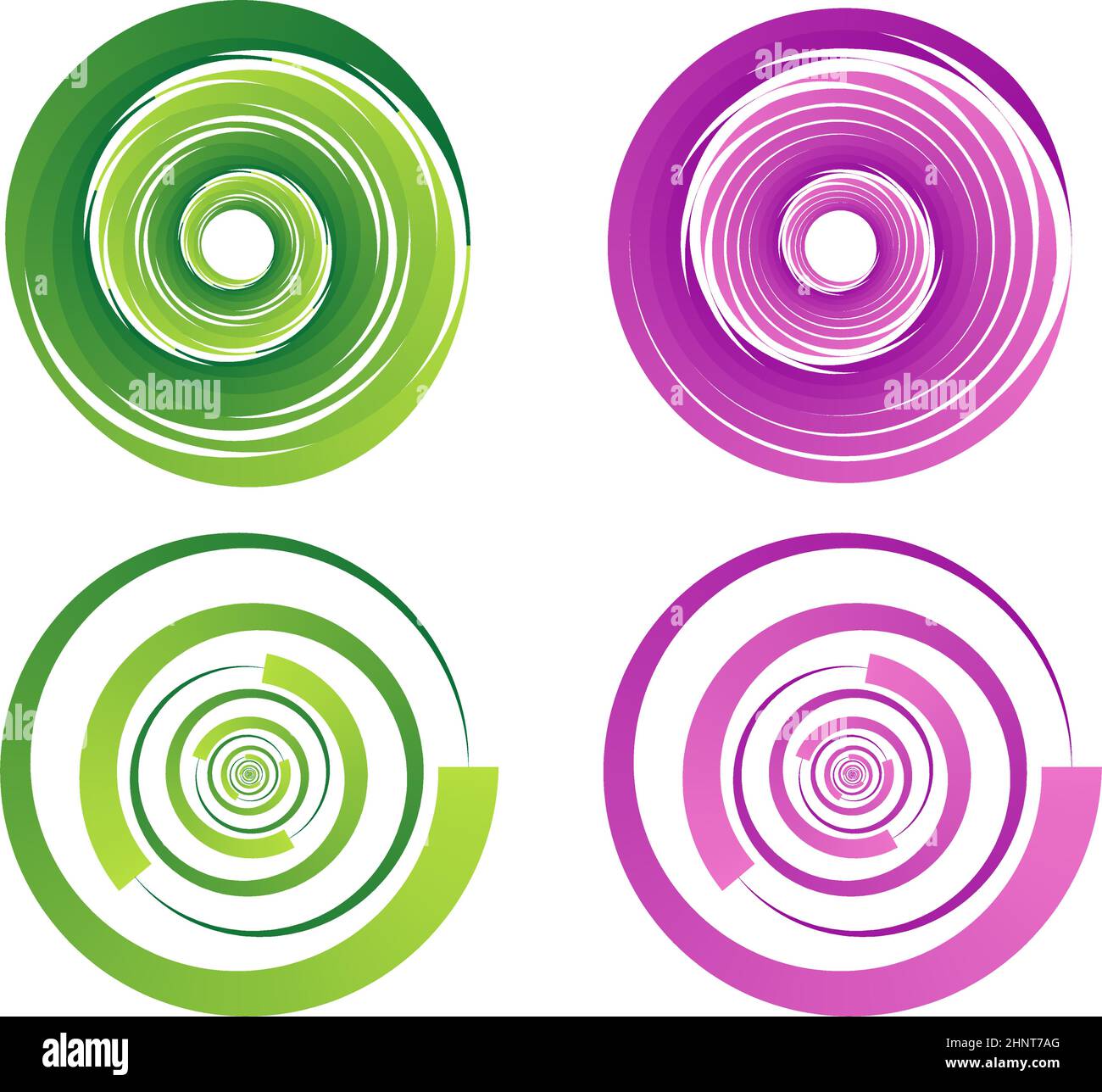 Gradient filled shaded design element, geometric shape set - stock ...