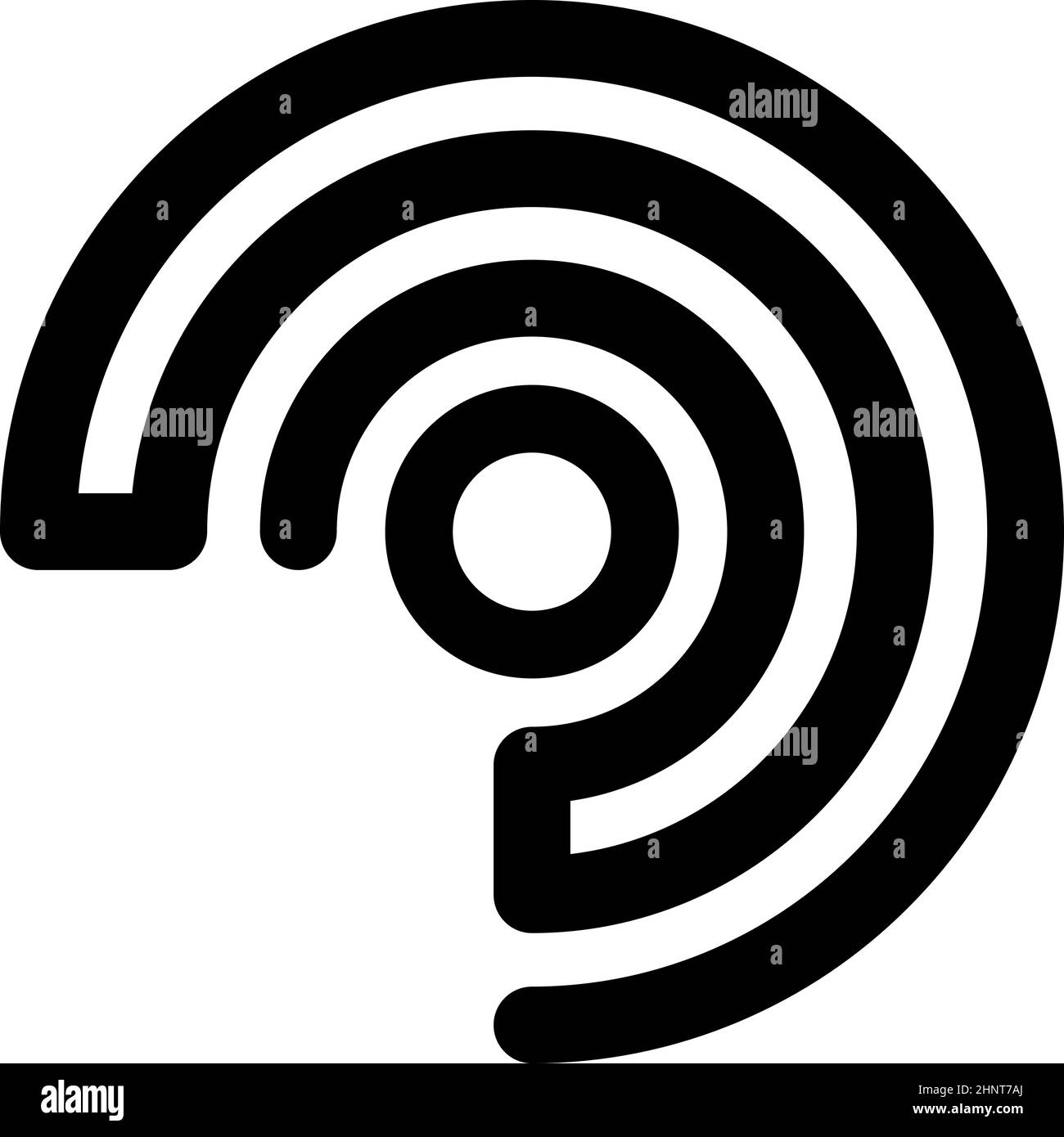 Wireless, cordless signal, internet, wifi shape icon, symbol - stock ...