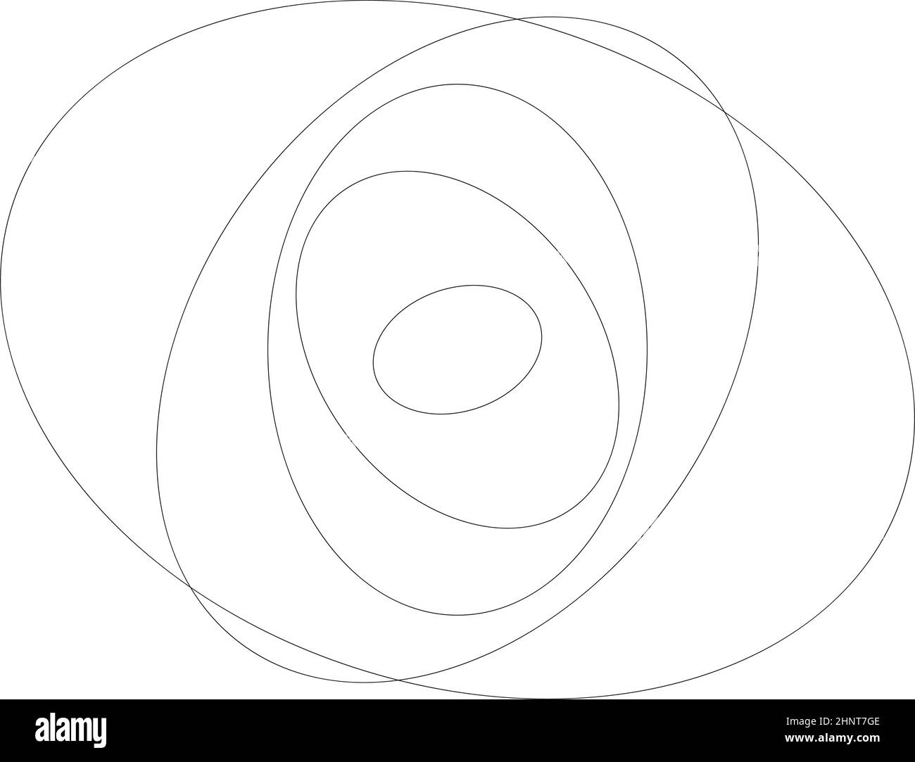 Abstract random circles geometric circular element - stock vector ...