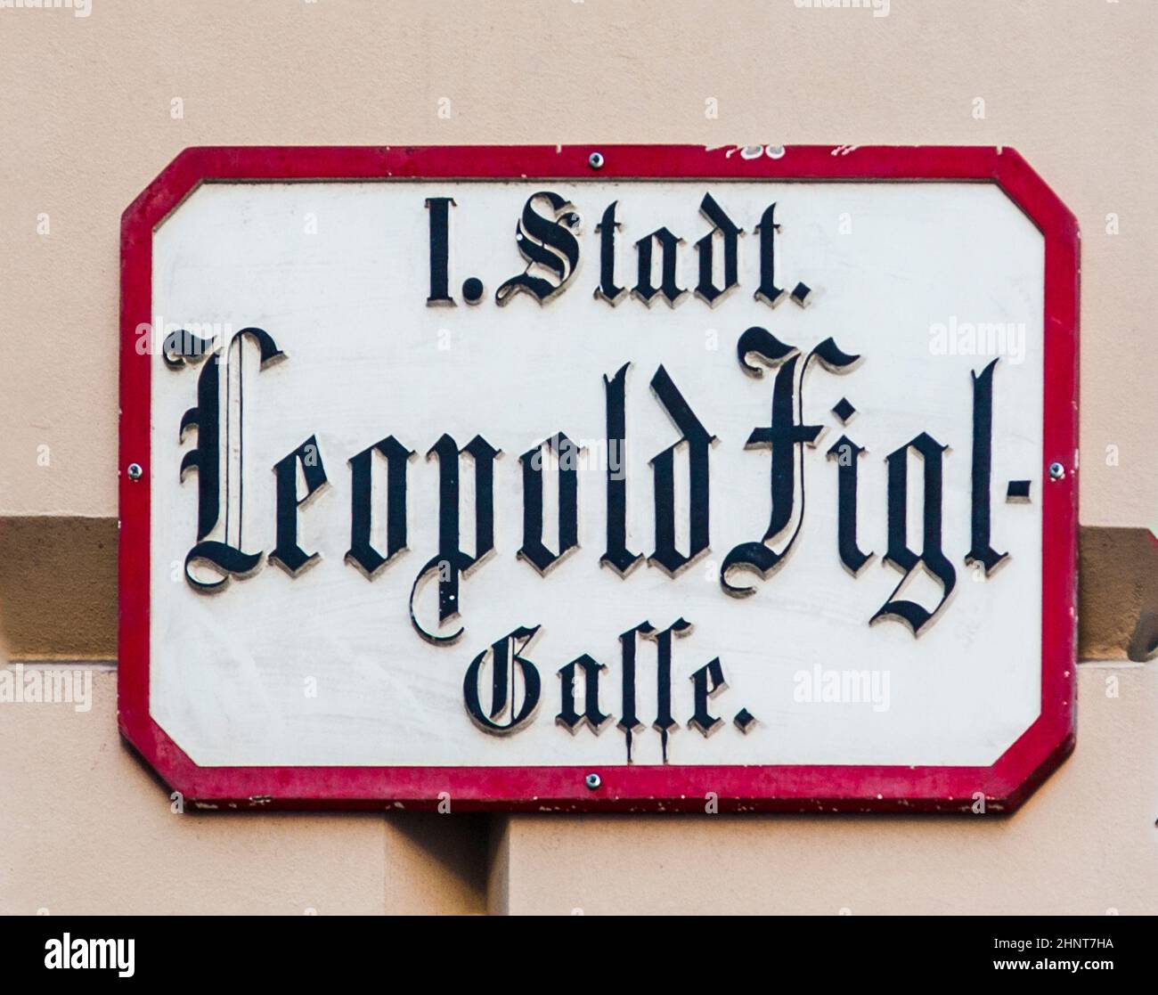 Leopold Figl street in Vienna in first district Stock Photo - Alamy