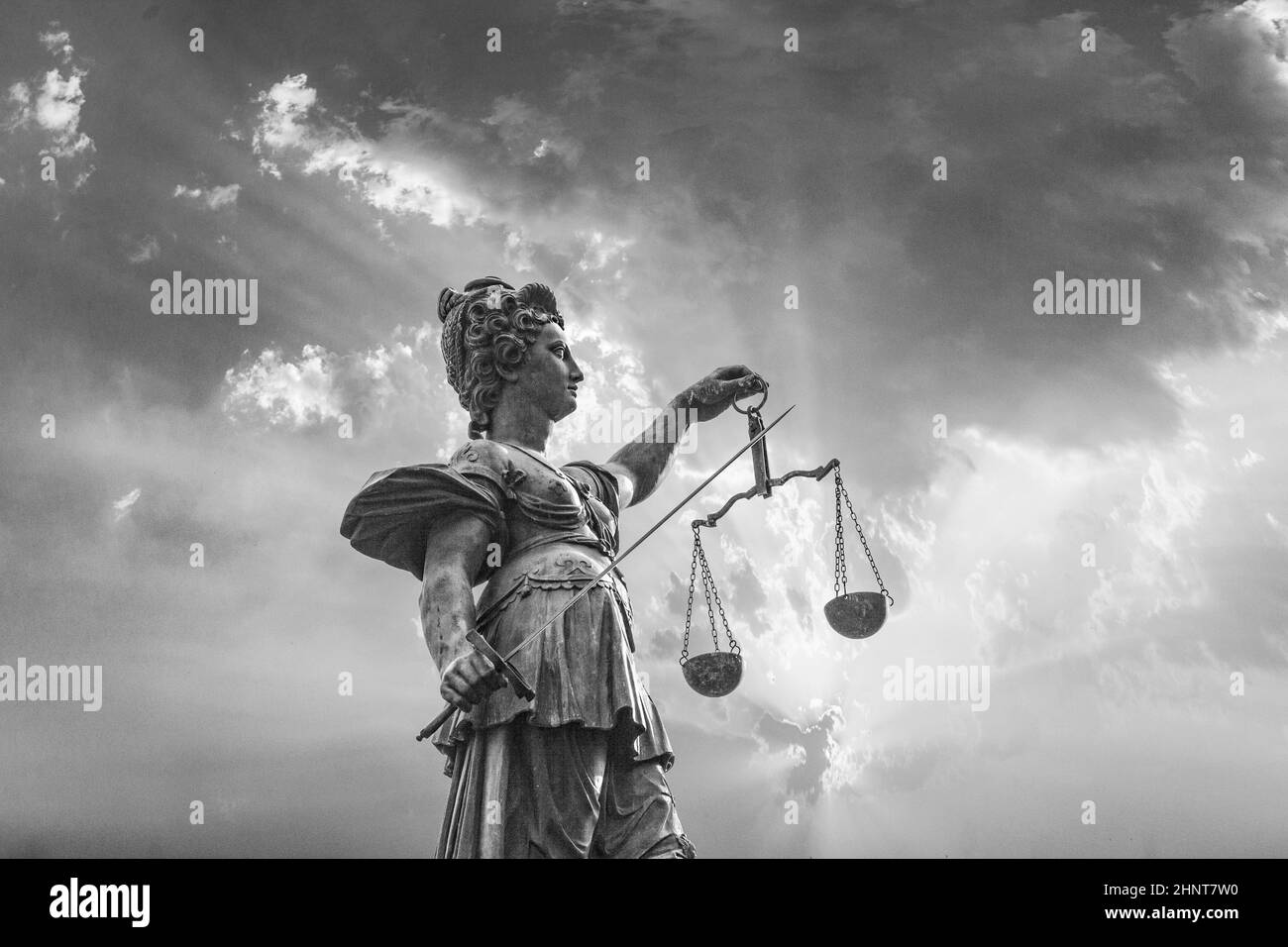 Lady justice Black and White Stock Photos & Images - Alamy