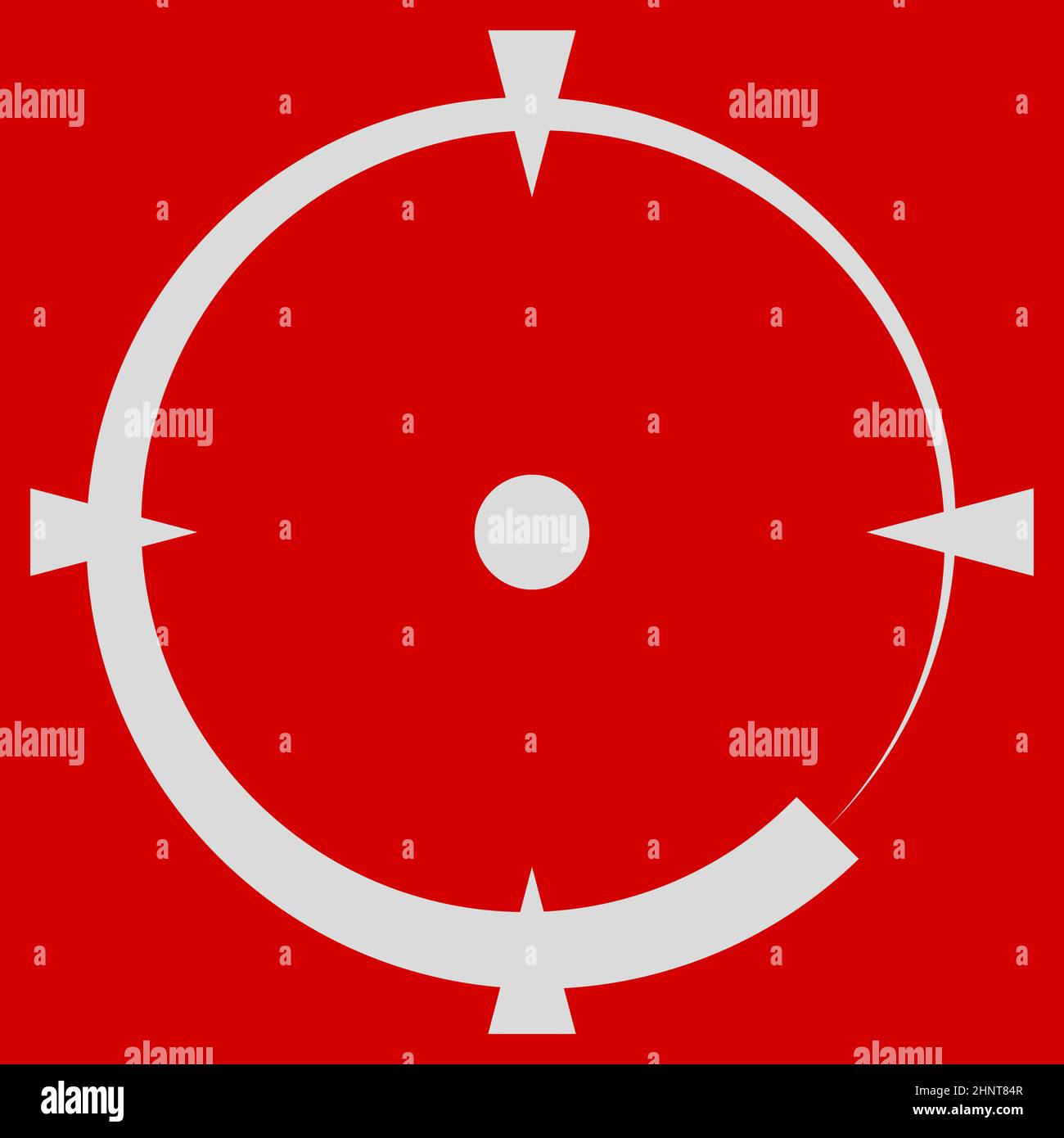 Crosshair, target mark, reticule icon, symbol - stock vector ...