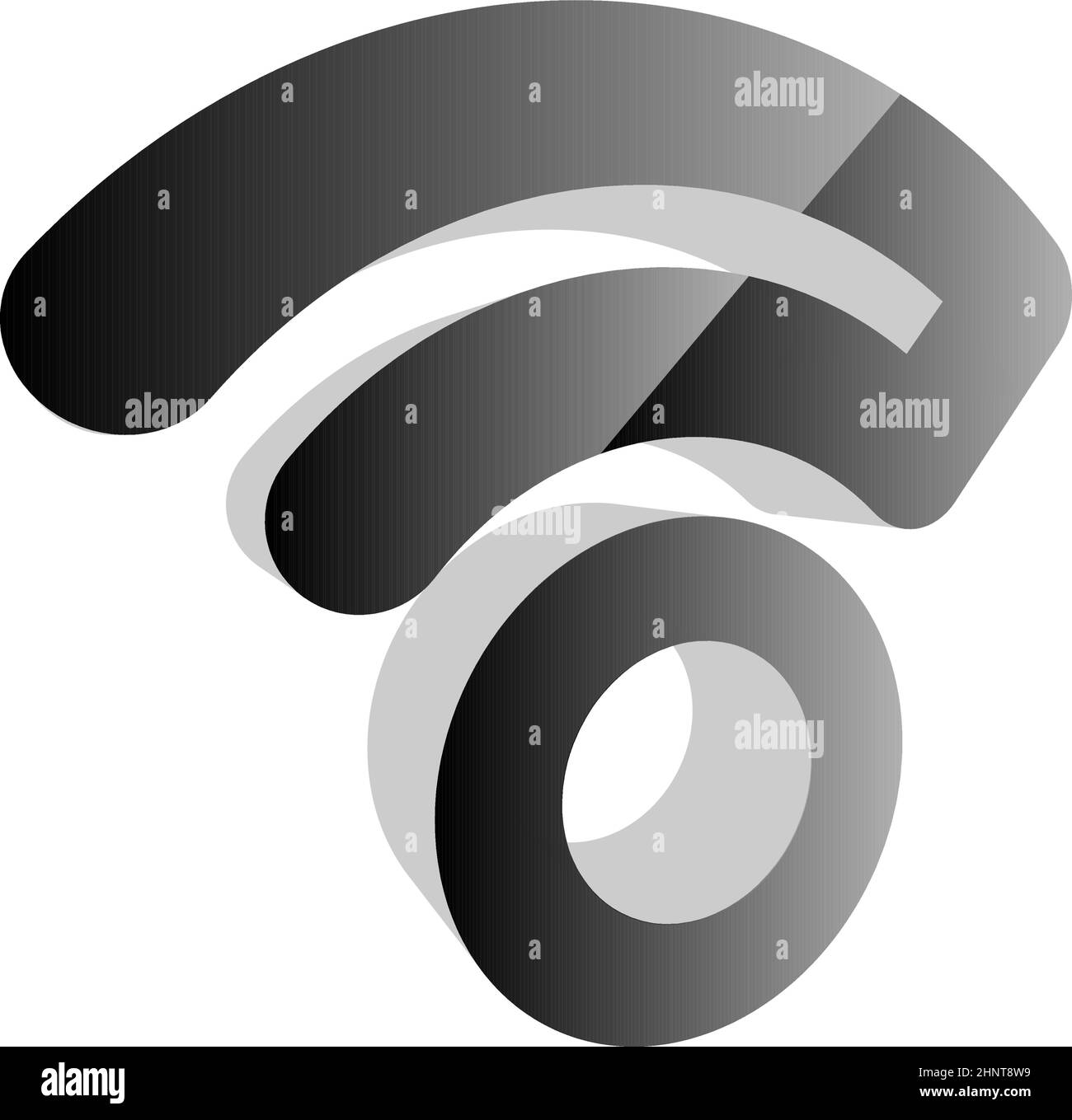 Wireless, cordless signal, internet, wifi shape icon, symbol - stock ...