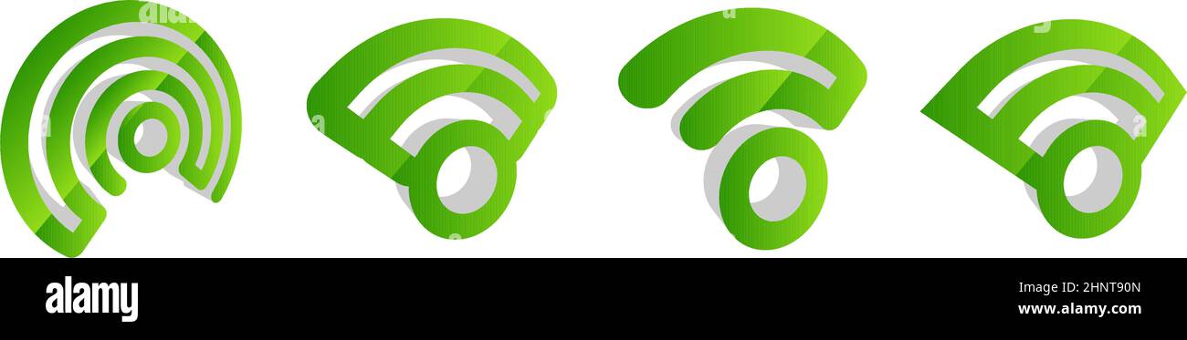 Wireless, cordless signal, internet, wifi shape icon, symbol - stock ...