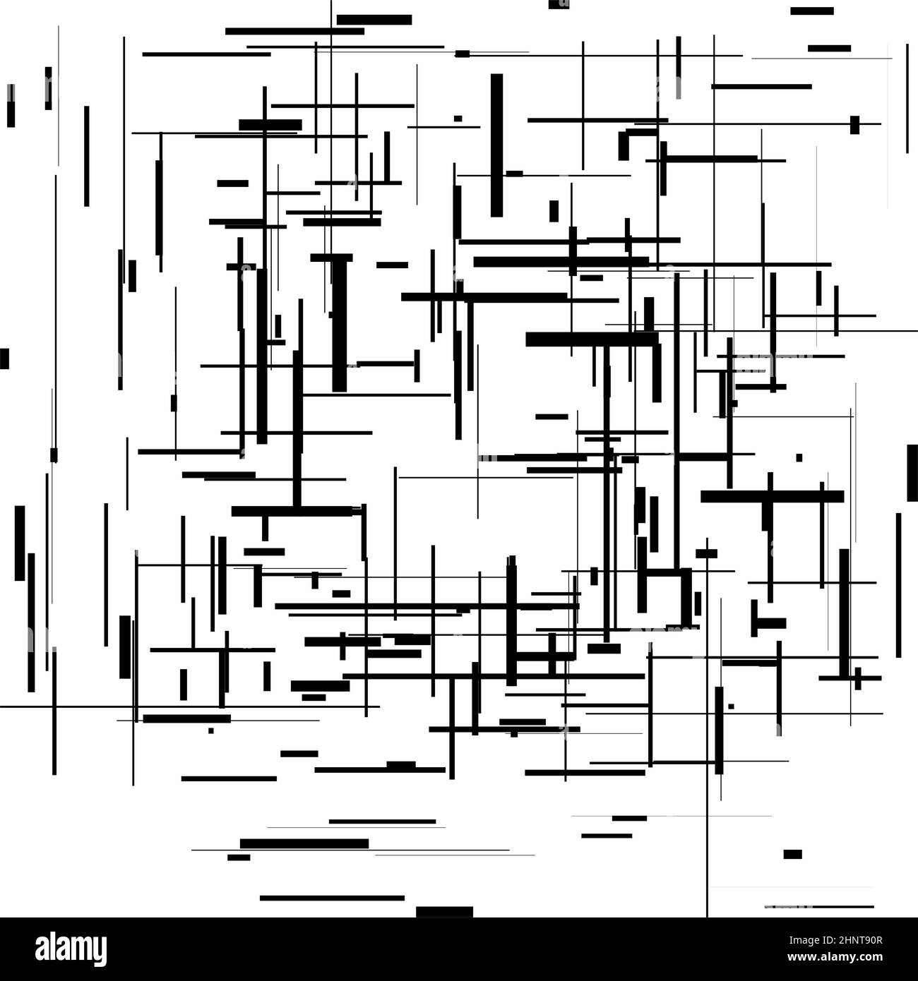 Random, chaotic grid, mesh pattern, geometric texture with random lines ...