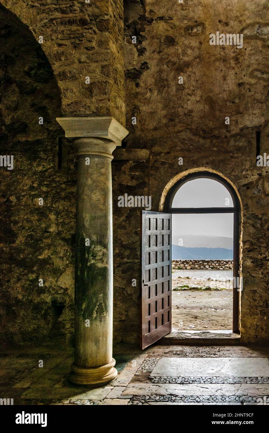 Monastery Interior, Mystras, Peloponnese, Greece Stock Photo - Alamy