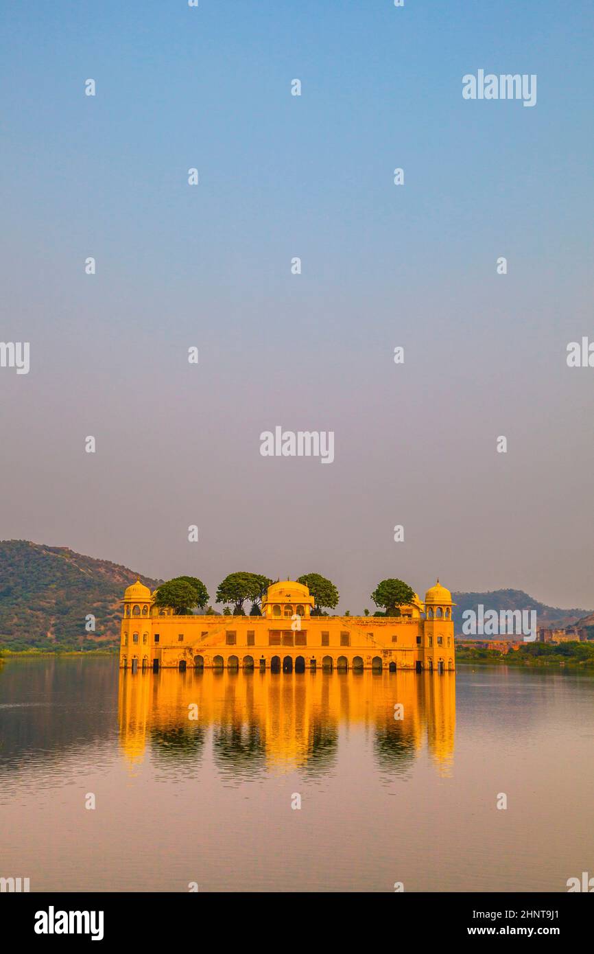 Water Palace (Jal Mahal) in Man Sagar Lake. Jaipur, Rajasthan, India ...