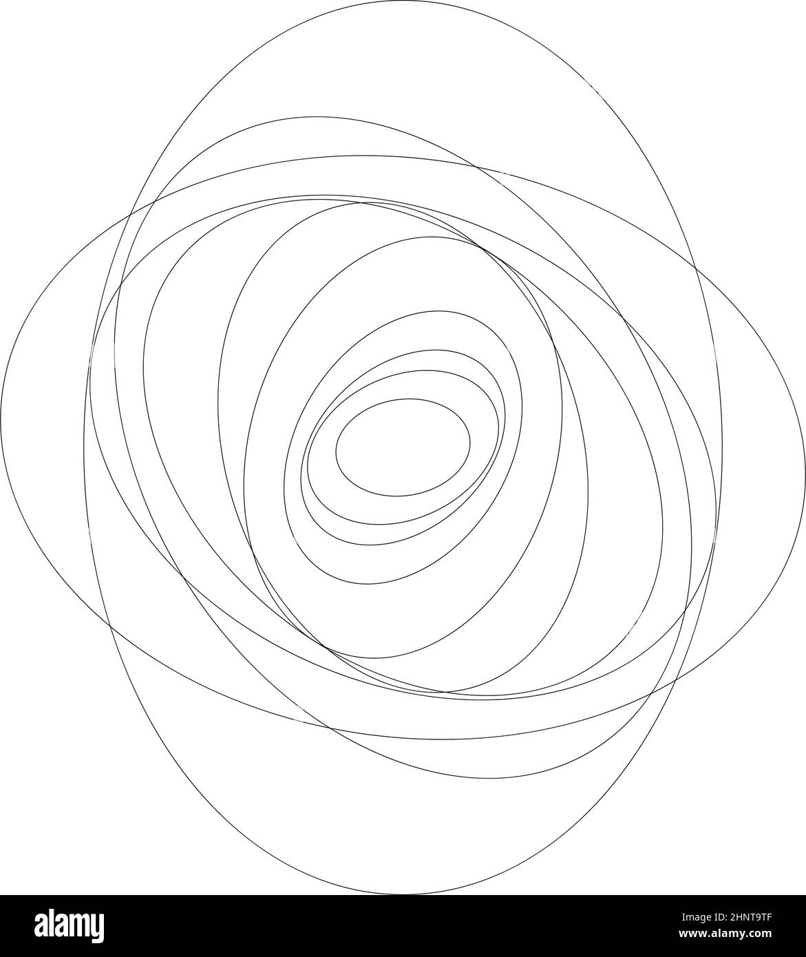 Abstract random circles geometric circular element - stock vector ...