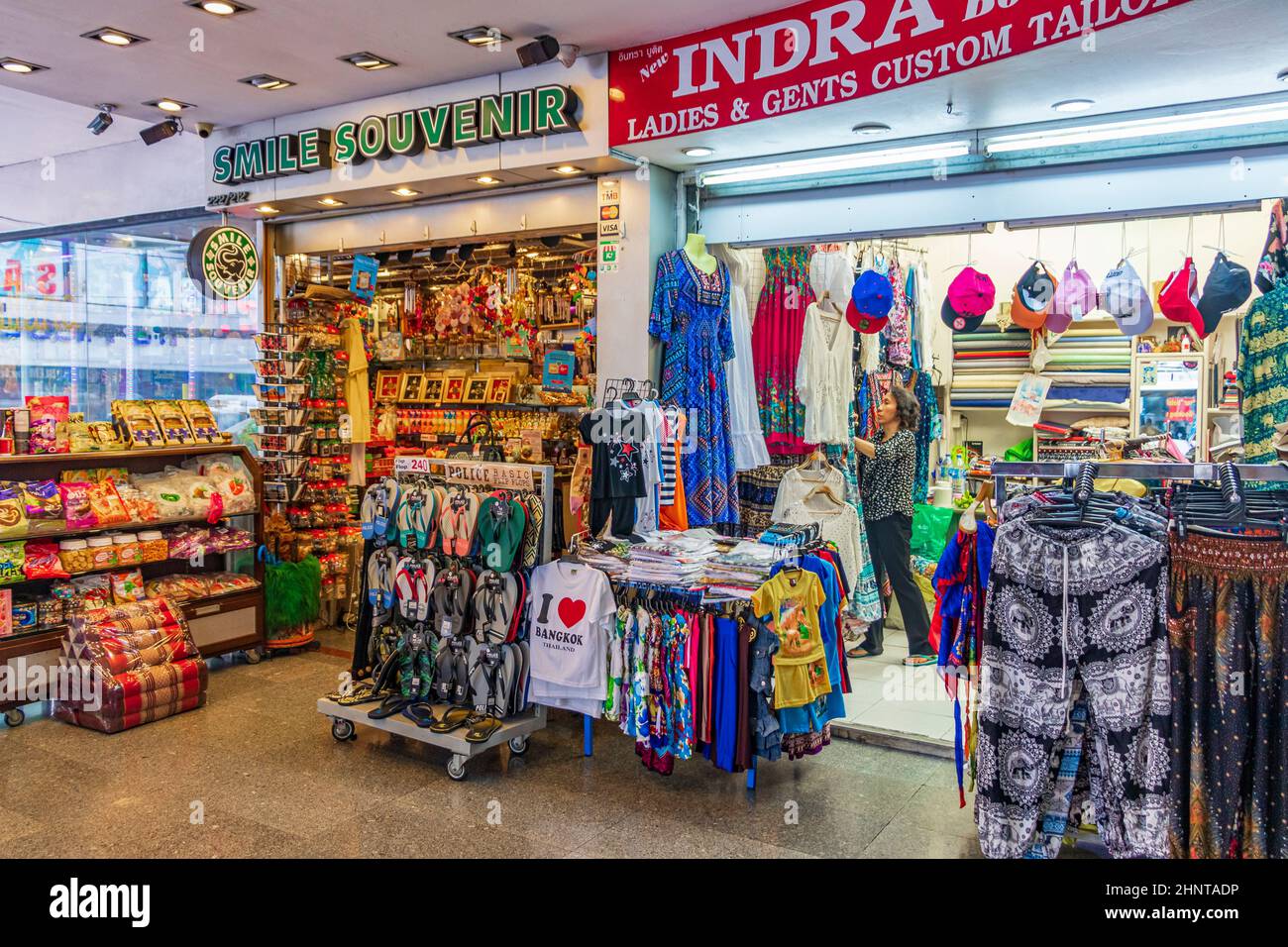 Restaurants and shopping areas in Bangkok Thailand Stock Photo - Alamy