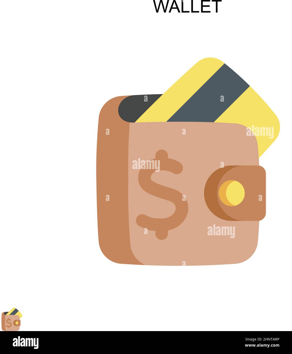 Wallet Simple vector icon. Illustration symbol design template for web ...