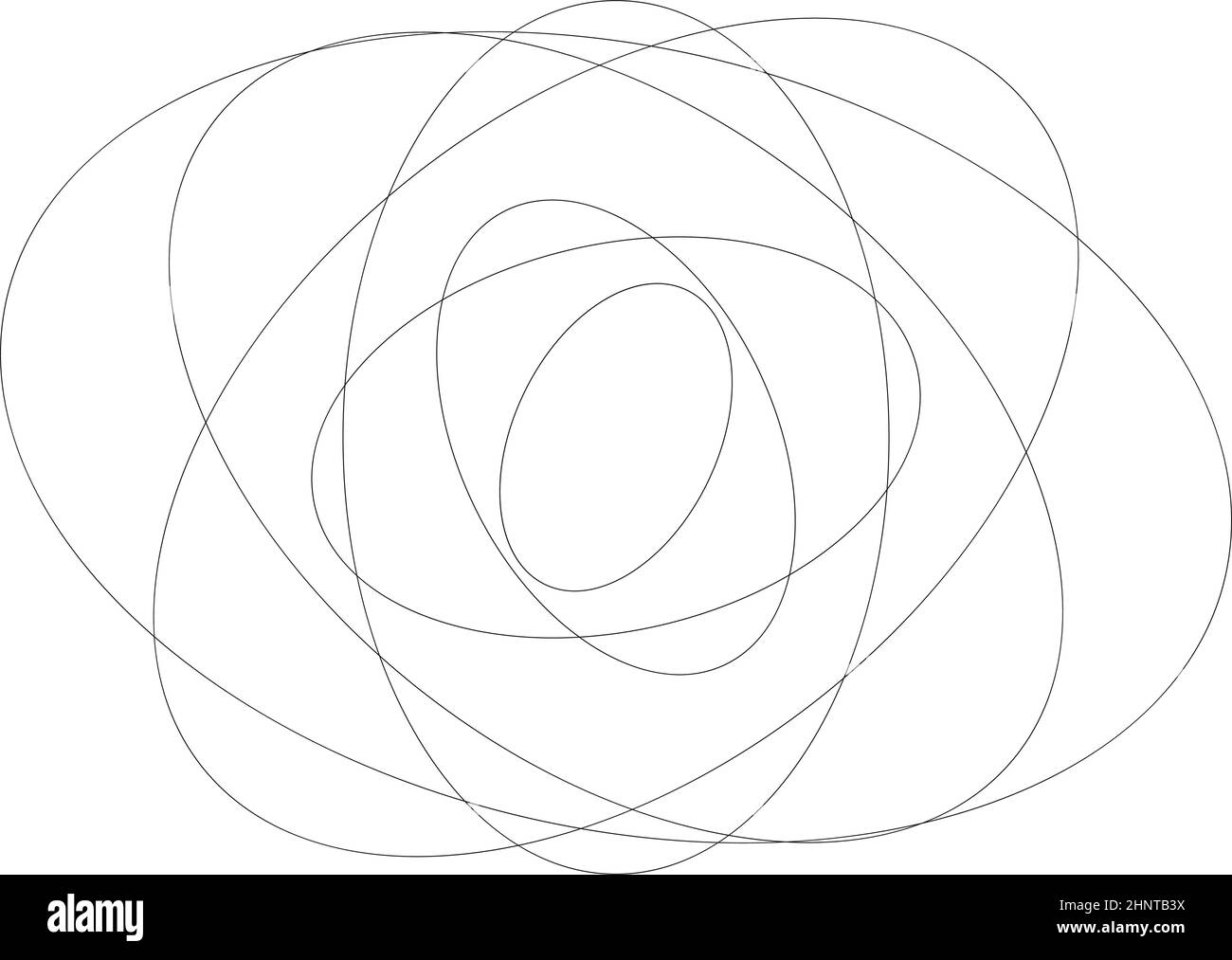 Abstract random circles geometric circular element - stock vector ...