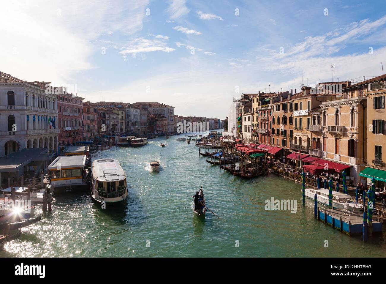 Canal Grande view from Rialto bridge, Venice Stock Photo - Alamy