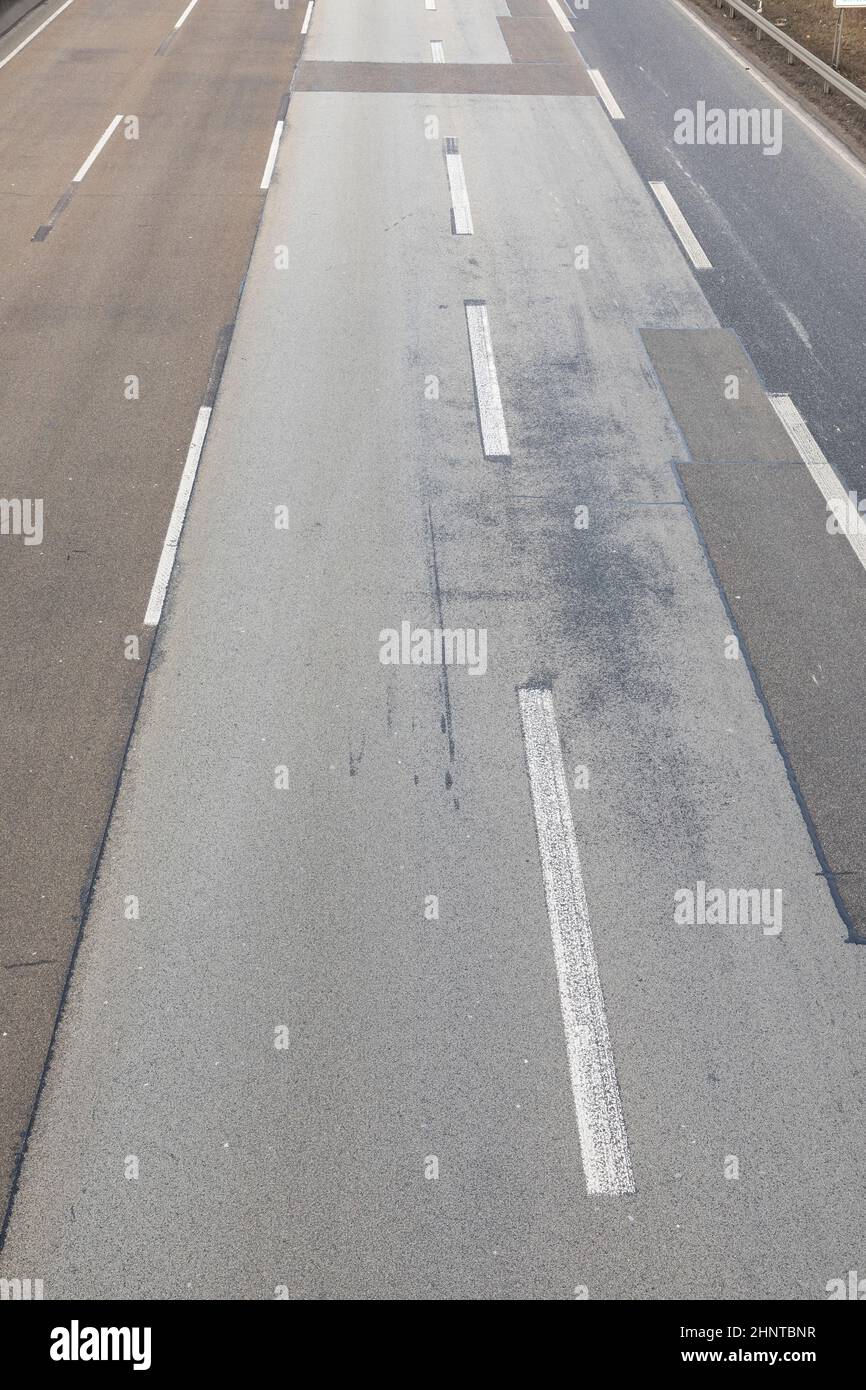 aerial of german highway near Frankfurt Stock Photo - Alamy