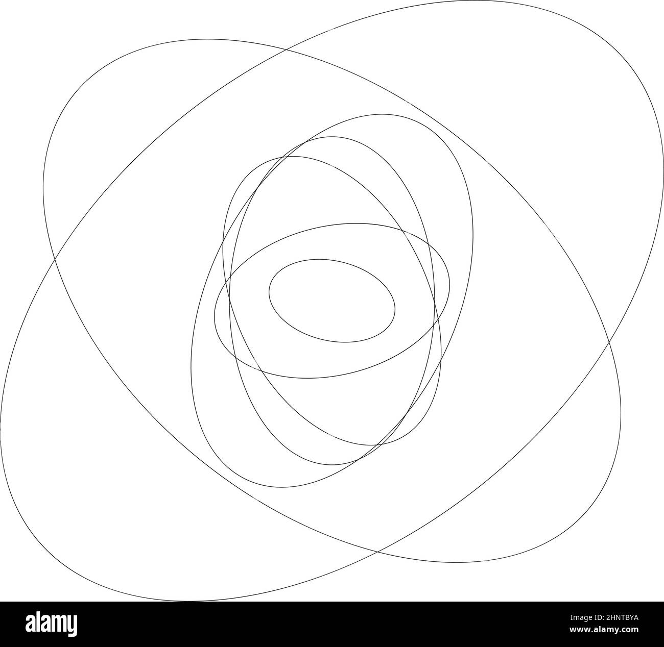 Abstract random circles geometric circular element - stock vector ...