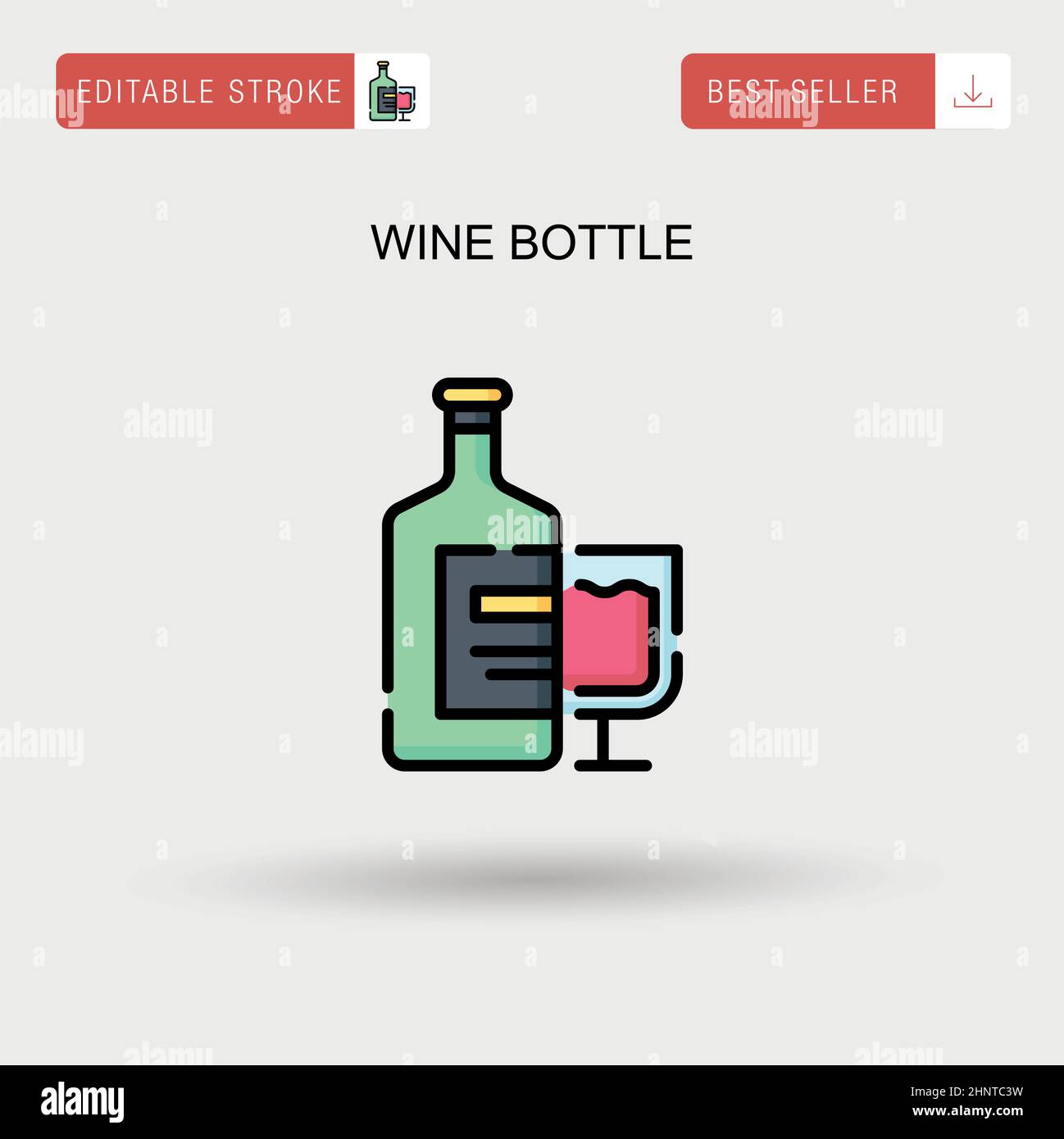 Wine bottle label white Stock Vector Images - Alamy