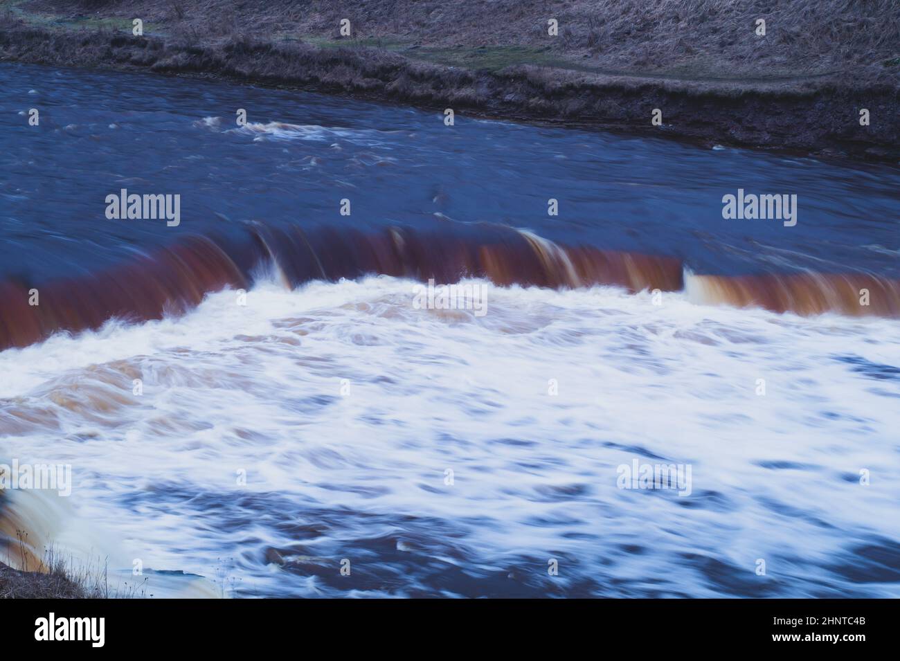 Wide waterfall background. river stream. water flow Stock Photo - Alamy
