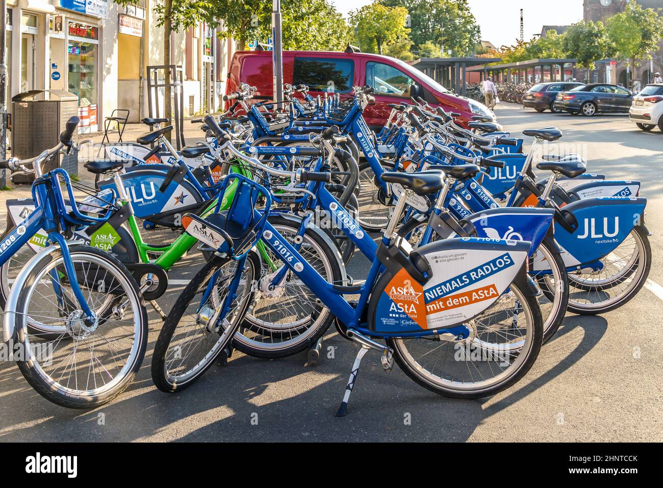 Bike Sharing System in Giessen Stock Photo - Alamy