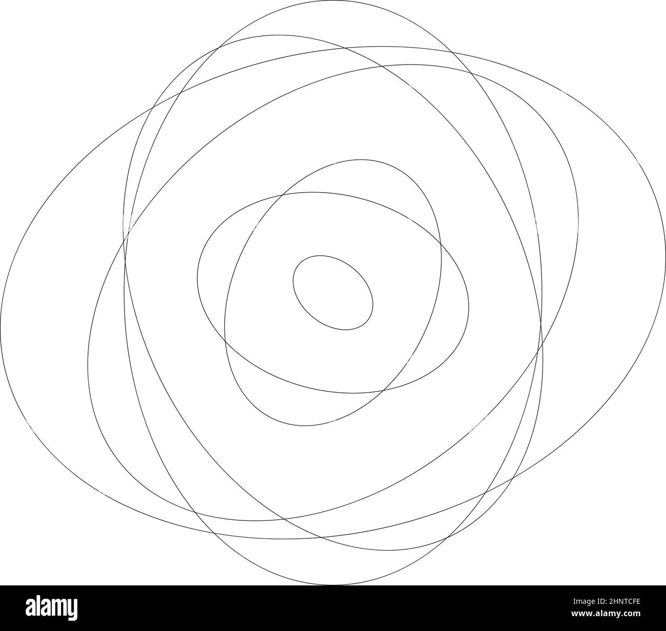 Abstract random circles geometric circular element - stock vector ...