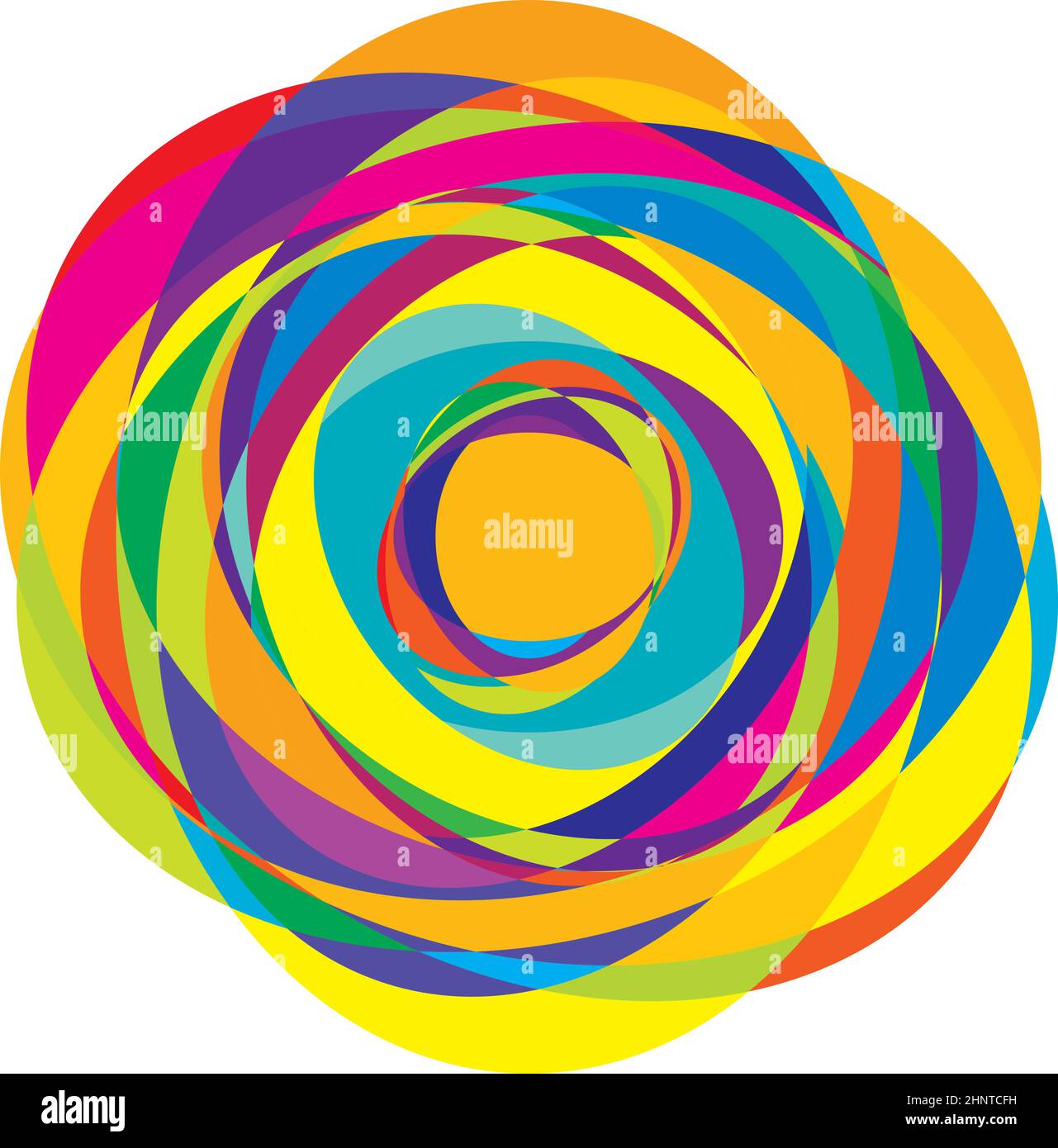 Abstract random circles geometric circular element - stock vector ...