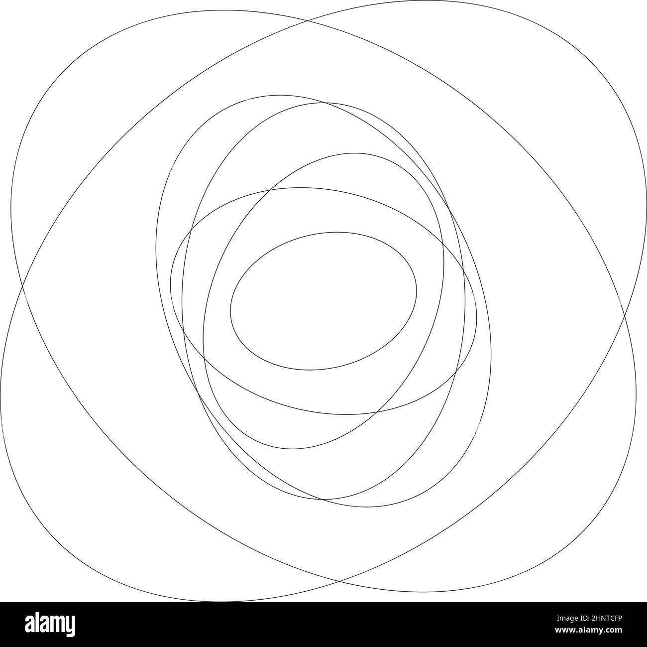 Abstract random circles geometric circular element - stock vector ...