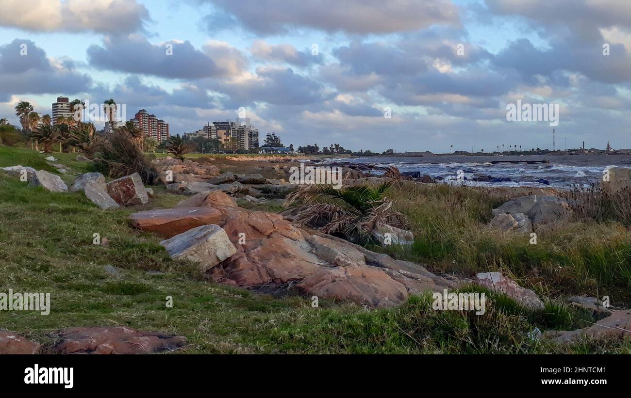 Panoramic Coastal Landscape Montevideo Uruguay Stock Photo - Alamy