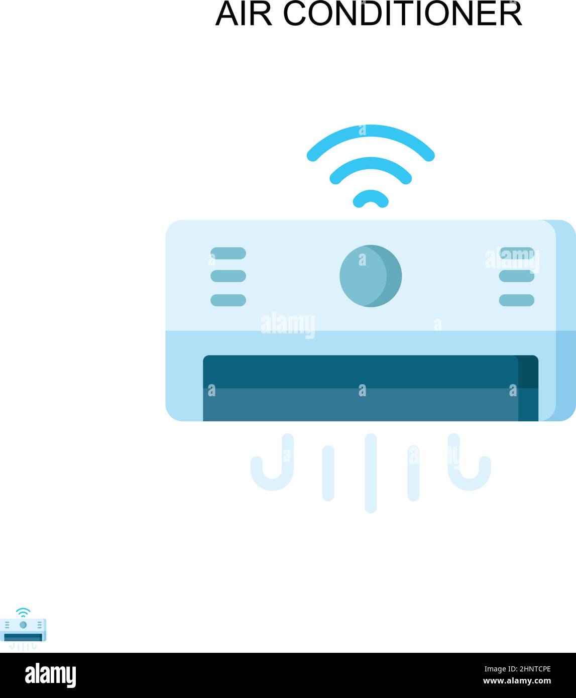 Air conditioner Simple vector icon. Illustration symbol design template ...