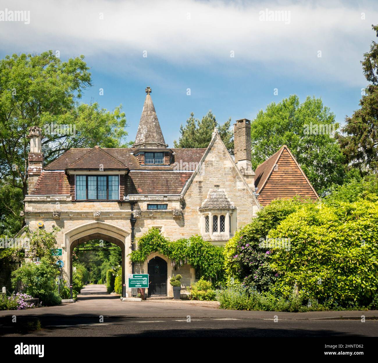 19th Century Gatehouse, UK Stock Photo - Alamy