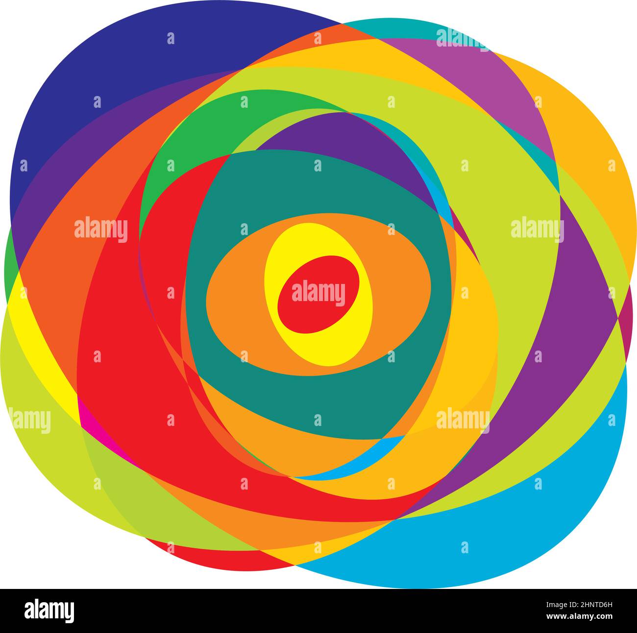 Abstract random circles geometric circular element - stock vector ...