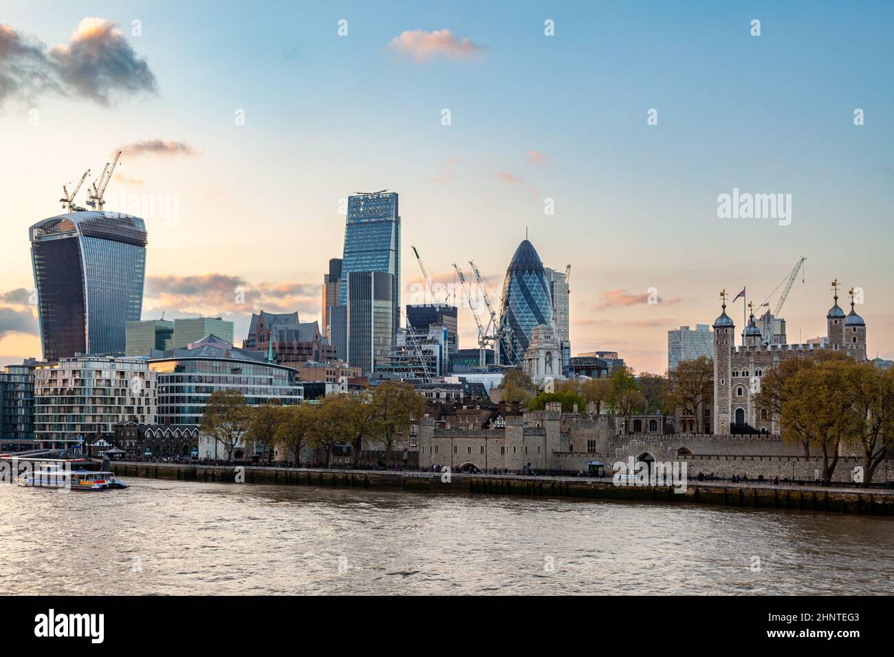 The skyline of London in England Stock Photo - Alamy