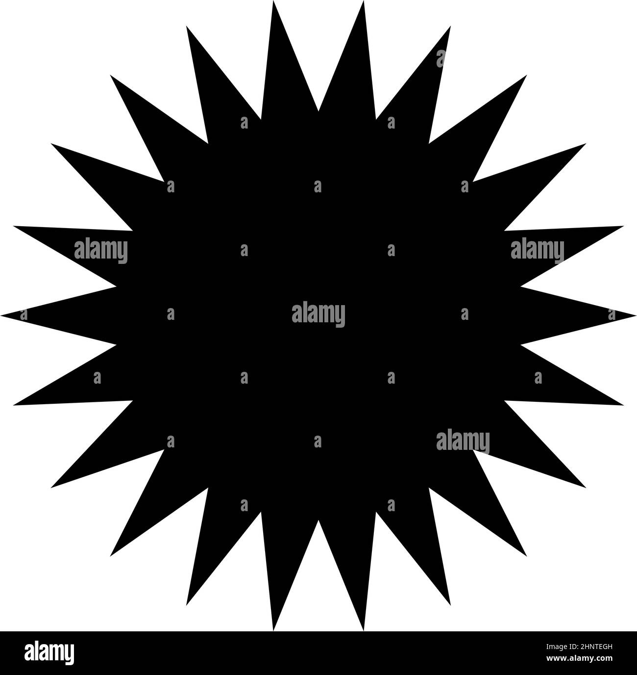Starburst, sunburst price tag, label with empty, blank space. Price ...