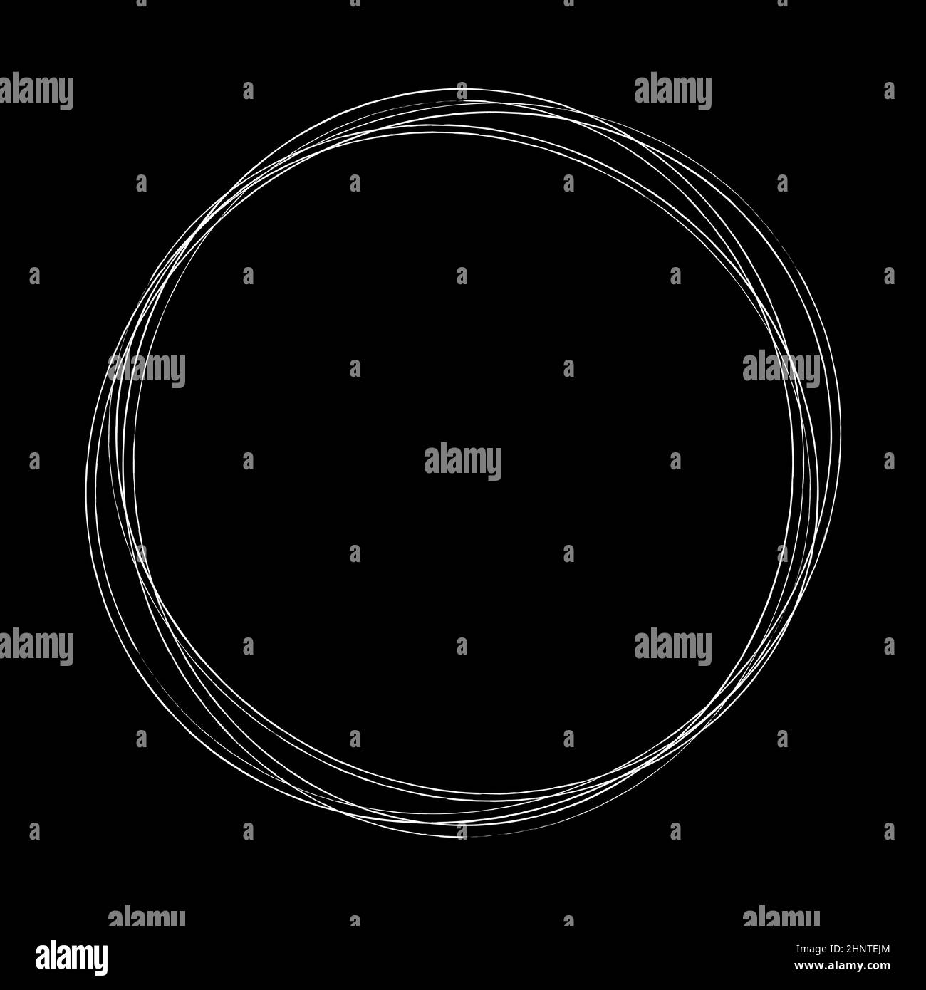 Abstract random circles geometric circular grungy, textured paintbrush ...