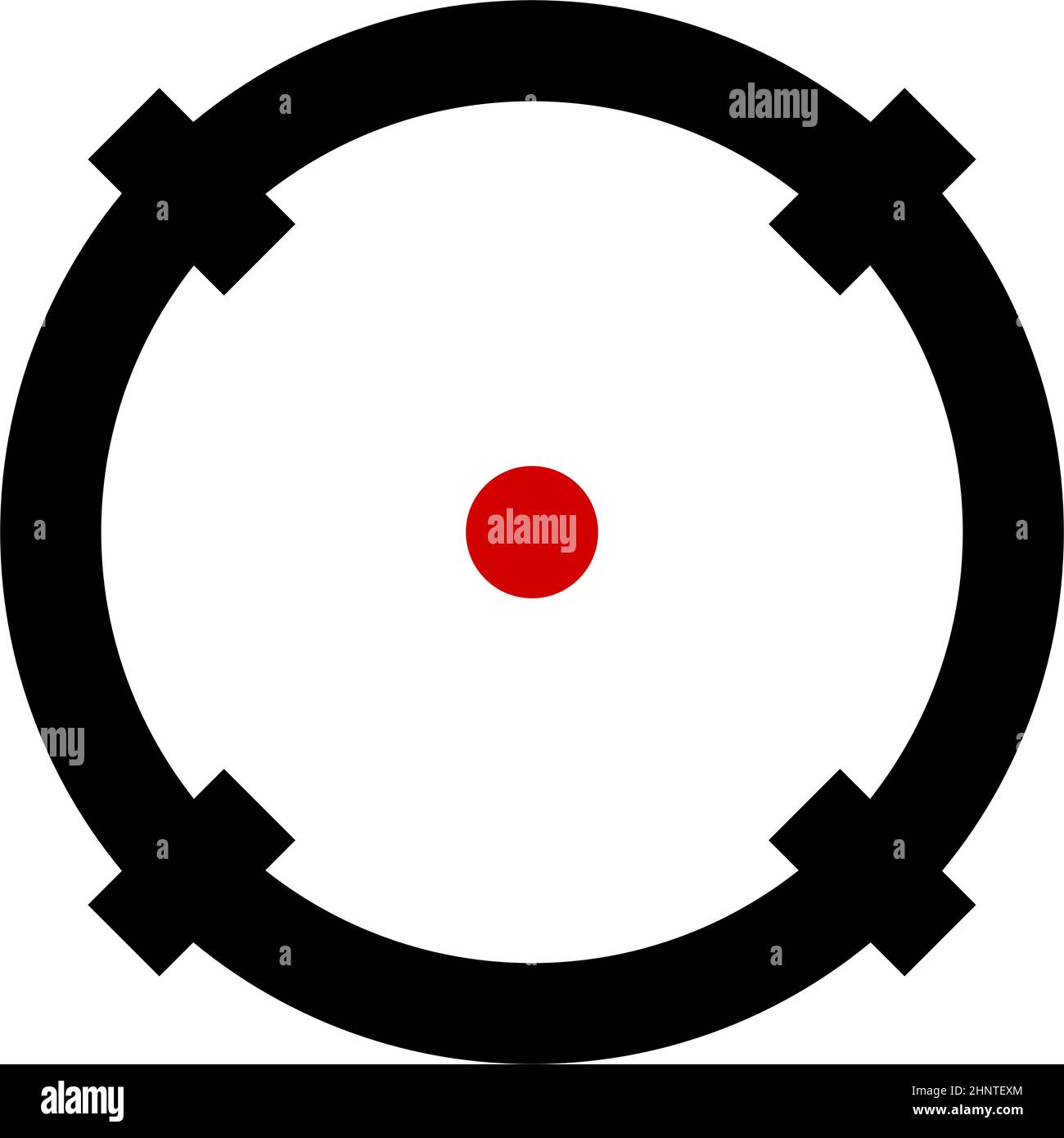 Crosshair reticle icon simple hi-res stock photography and images - Alamy