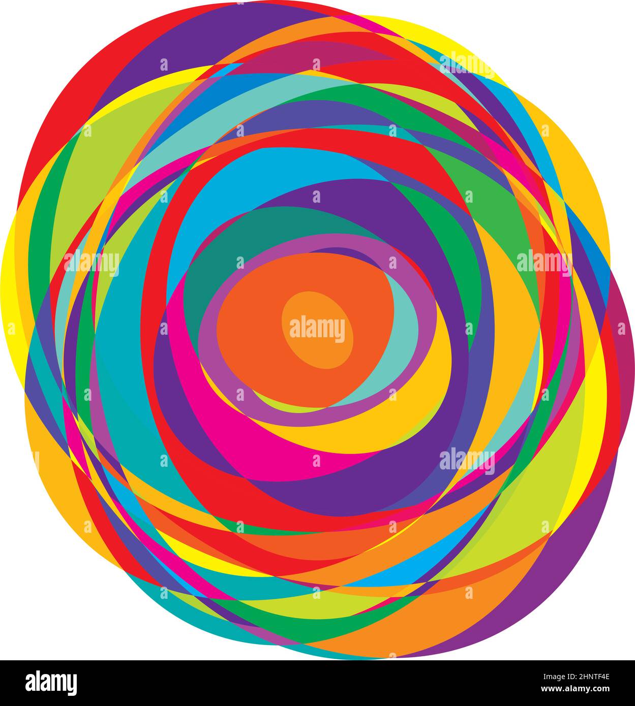 Abstract random circles geometric circular element - stock vector ...