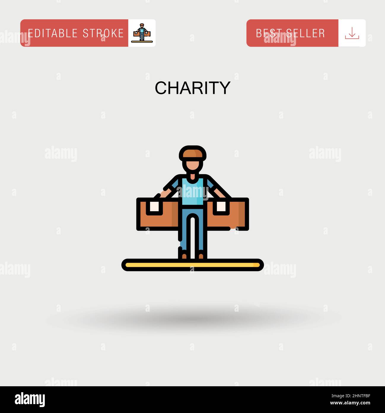 Charity Simple vector icon Stock Vector Image & Art - Alamy