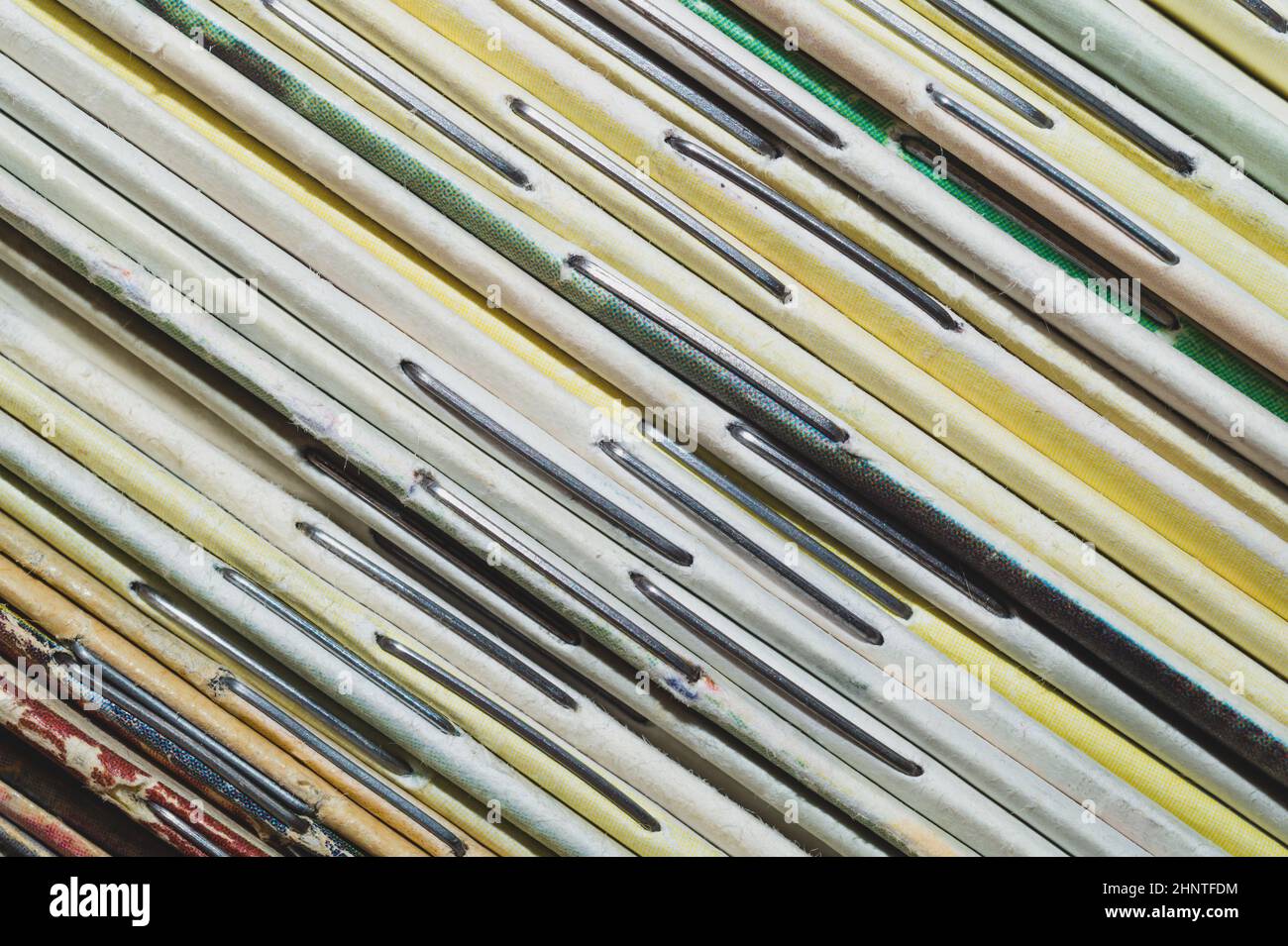 Stack of old magazines. pile of retro newspapers. vintage journals lie ...