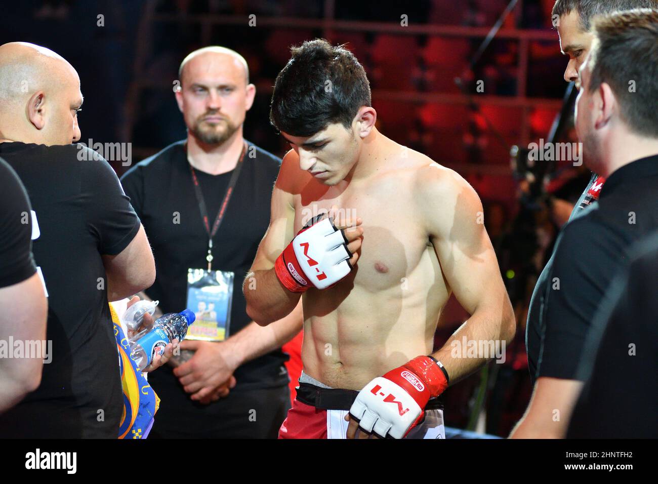 Orenburg, Russia - June 15, 2018: Boys compete Mixed martial arts (MMA ...