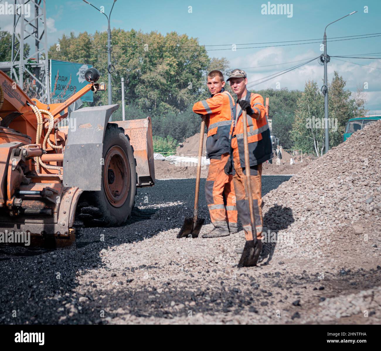 Roadbed construction hi-res stock photography and images - Alamy