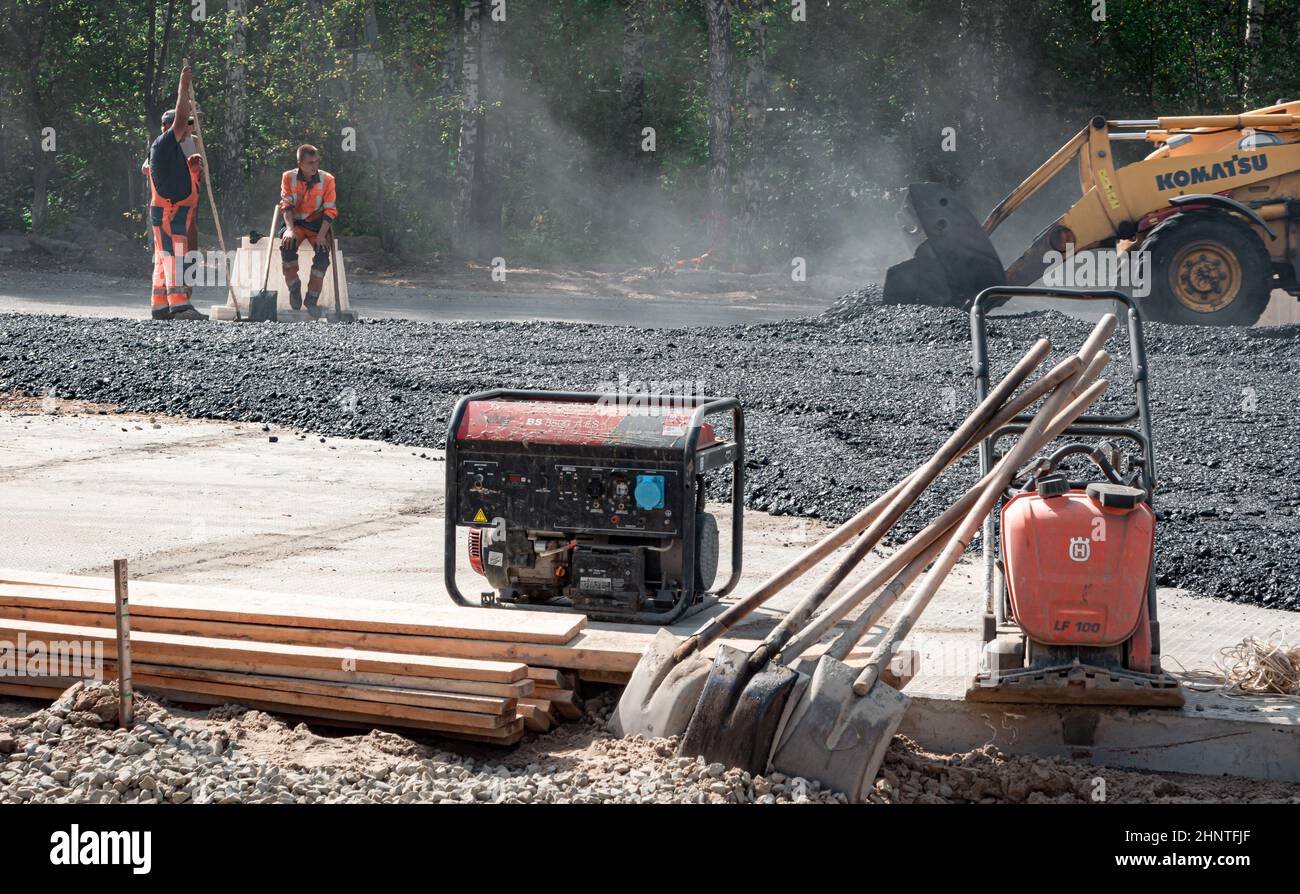 Roadbed construction hi-res stock photography and images - Alamy