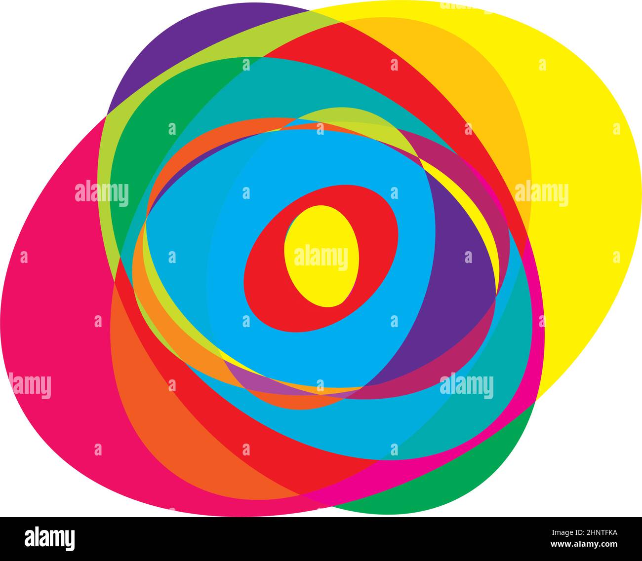 Abstract random circles geometric circular element - stock vector ...