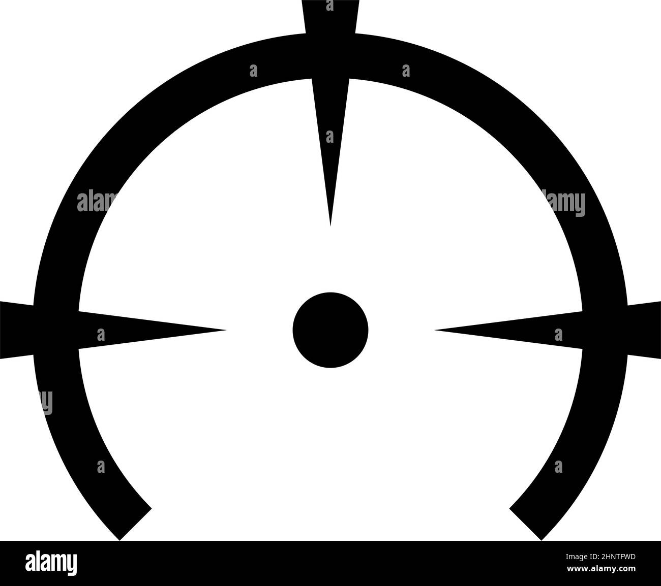 Crosshair, target mark, reticule icon, symbol - stock vector ...