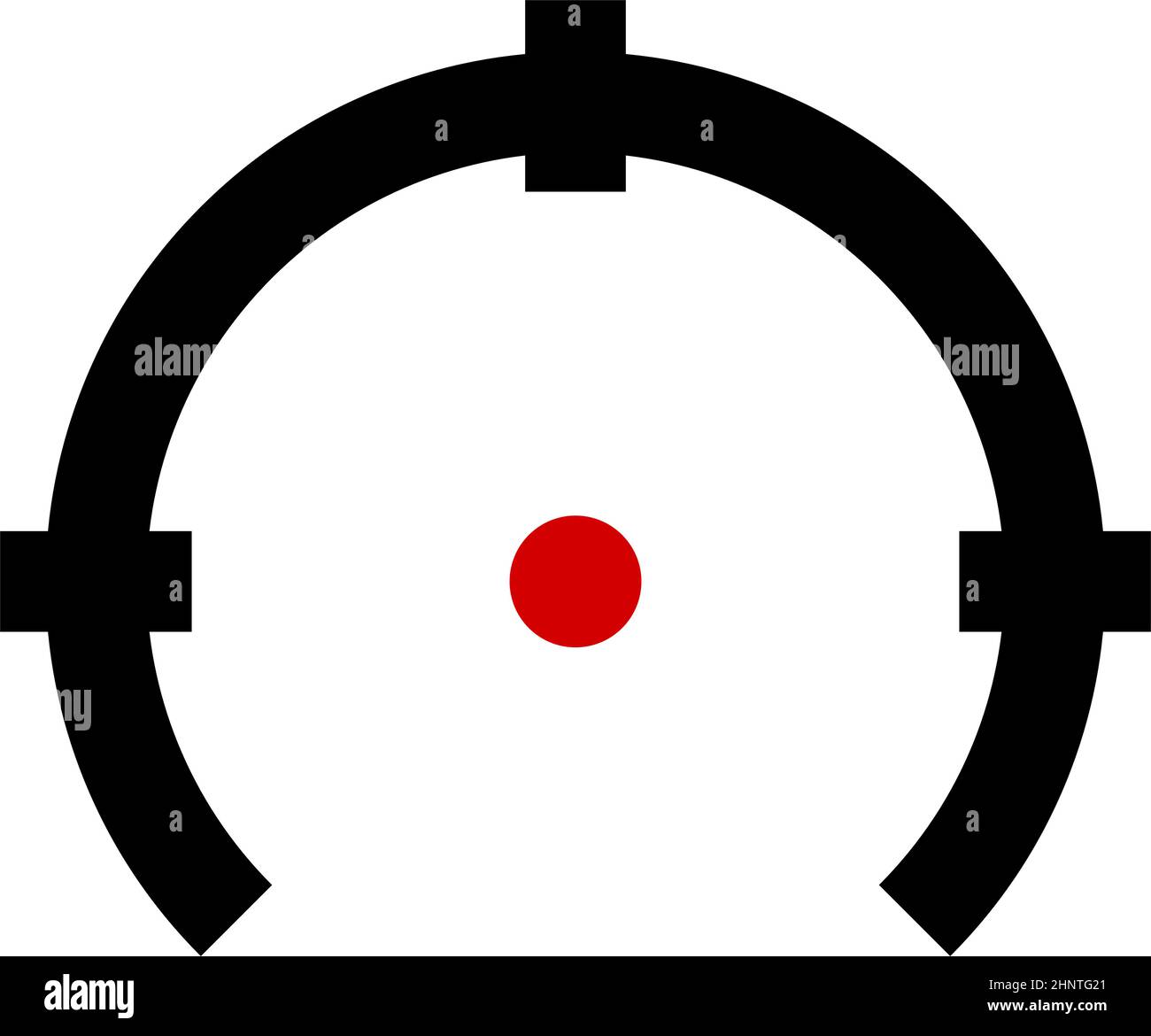 Crosshair, target mark, reticule icon, symbol - stock vector ...