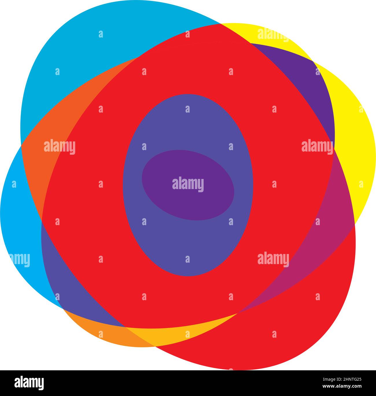 Abstract random circles geometric circular element - stock vector ...