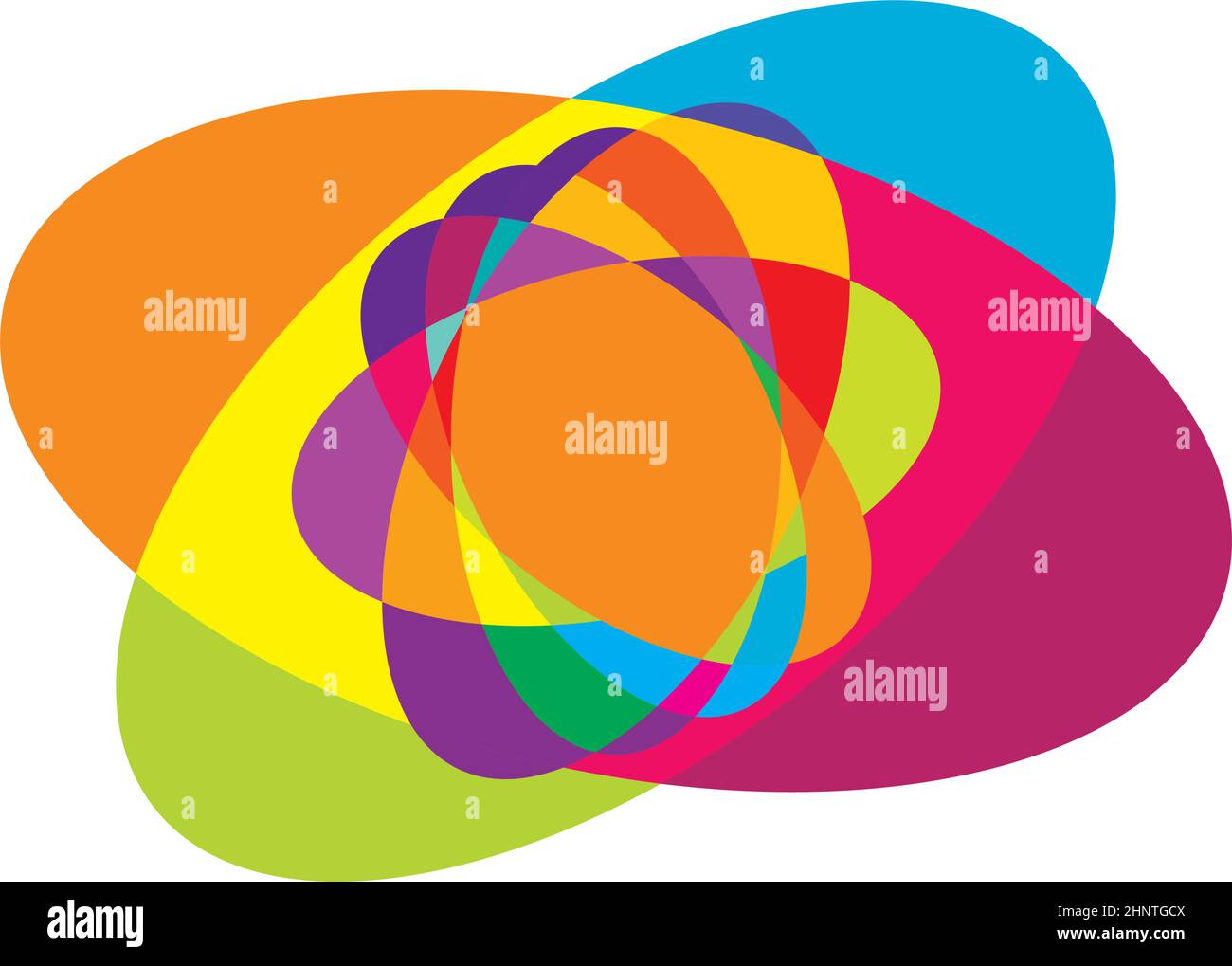Abstract random circles geometric circular element - stock vector ...